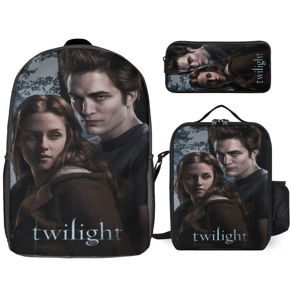 Twilight Saga Backpack Set Cartoon Backpacks with Pencil Case and Lunch ...