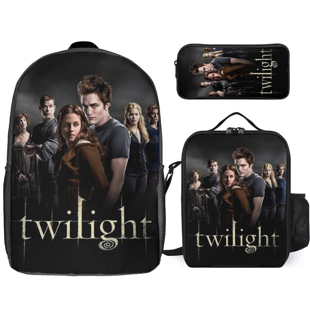 Twilight Saga Backpack Set Cartoon Backpacks with Pencil Case and Lunch ...