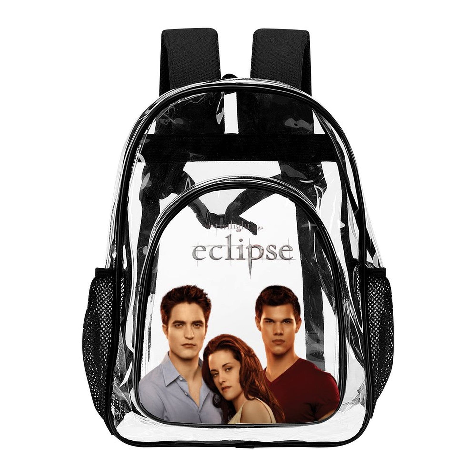 Twilight Saga Clear Backpack with Pocket PVC Heavy Duty Transparent Bag ...