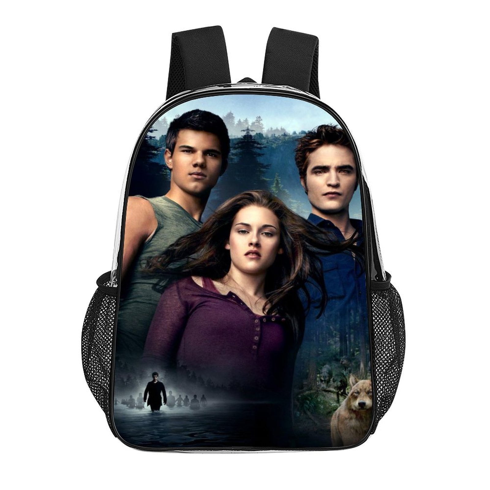 Twilight Saga Eclipse Movie Clear Backpack Large Capacity Laptop ...