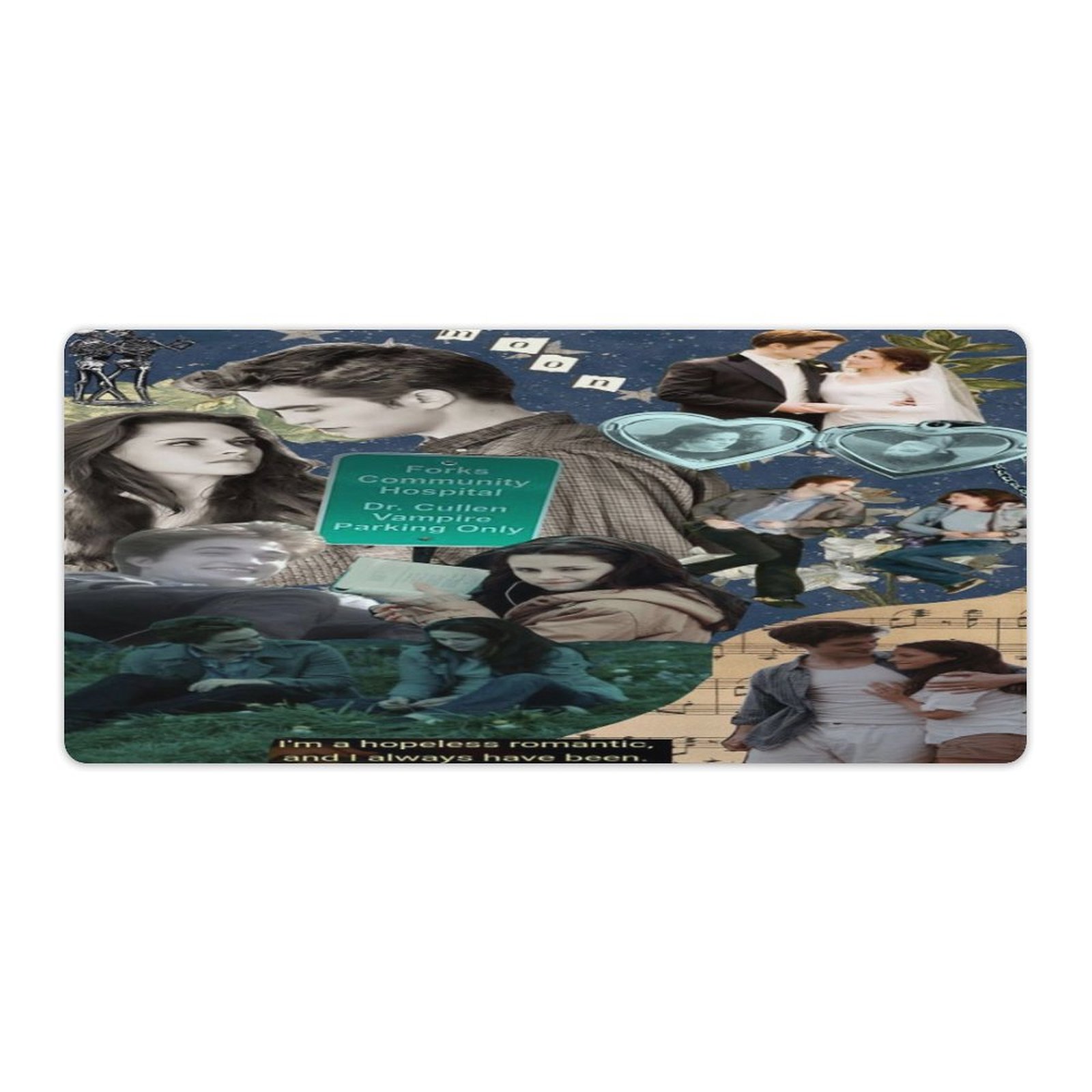 Twilight Saga Large Gaming Mouse Pad for Laptop Computer Rubber Edge ...