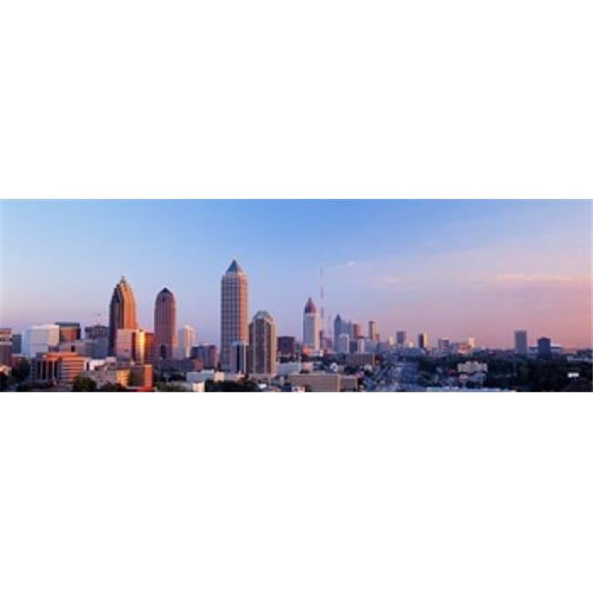 Twilight, Skyline, Atlanta, Georgia, USA Poster Print (36 x 12 ...