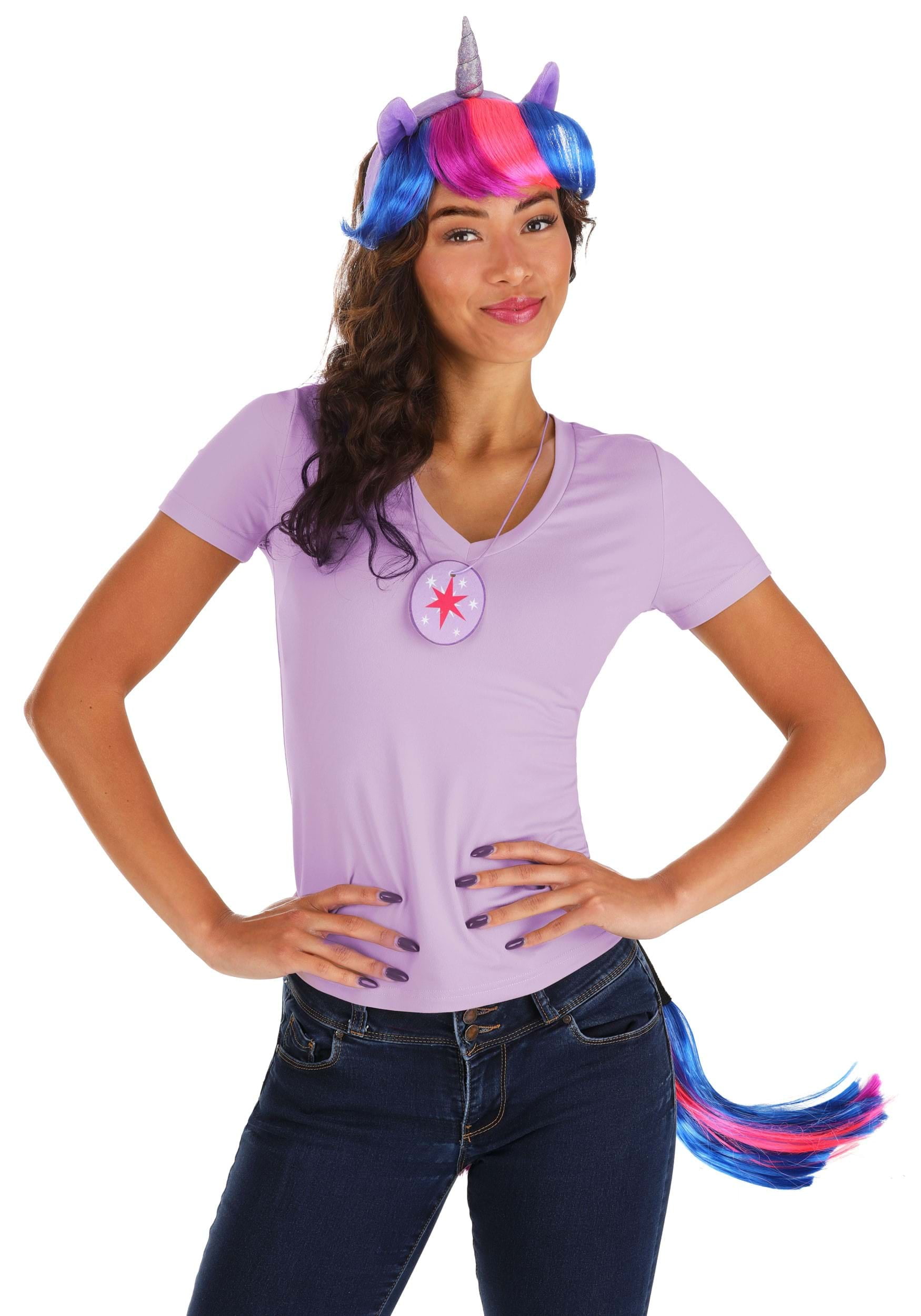 Twilight Sparkle Headband Tail & Cutie Mark Costume Kit - Walmart.com