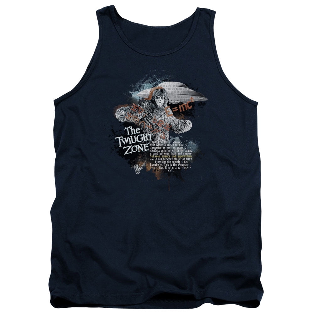 Twilight Zone Science&Superstition Adult Tank Top Navy - Walmart.com