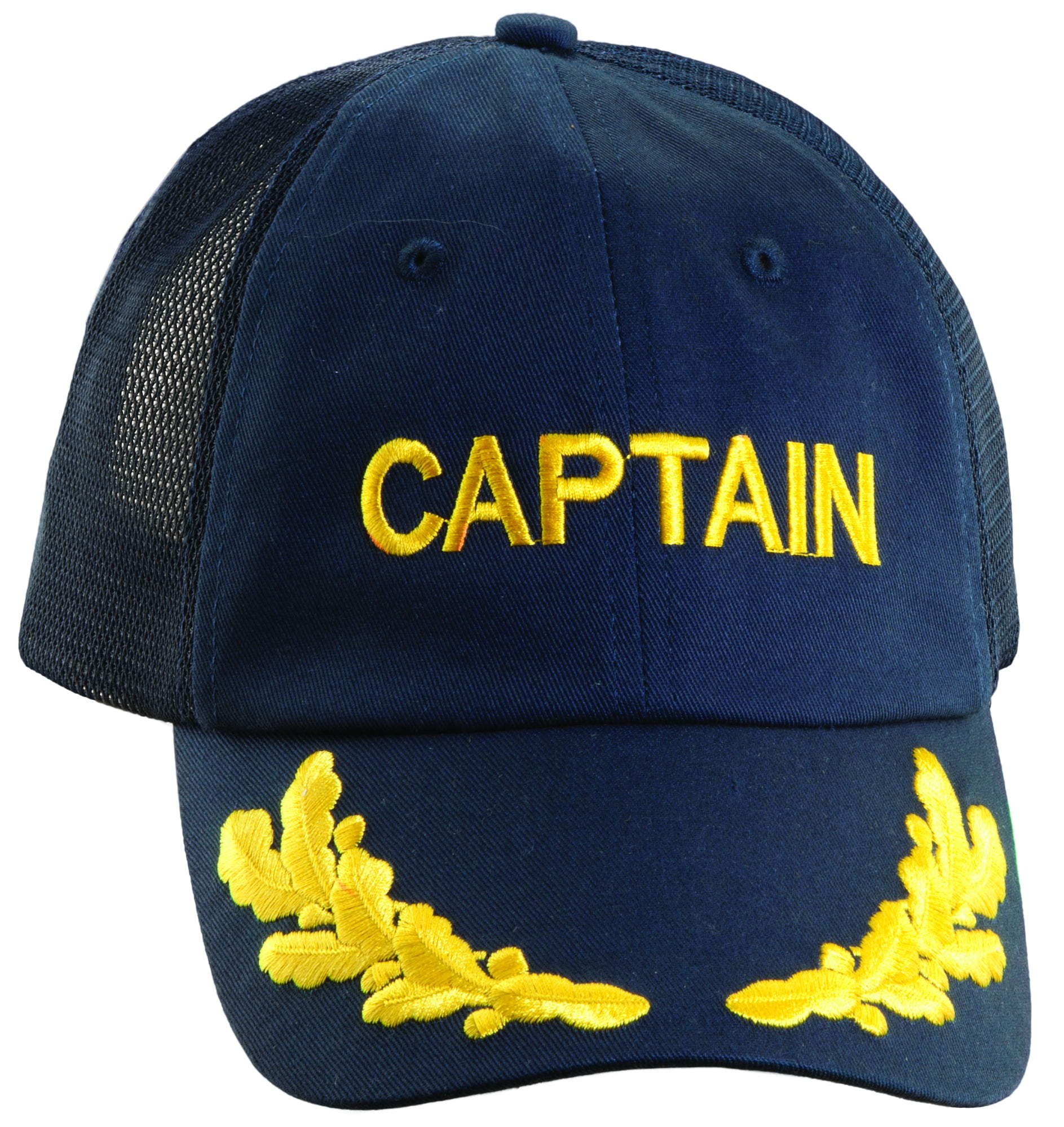 Twill Captain Sailing and Nautical Baseball Cap, Size: one size Navy ...