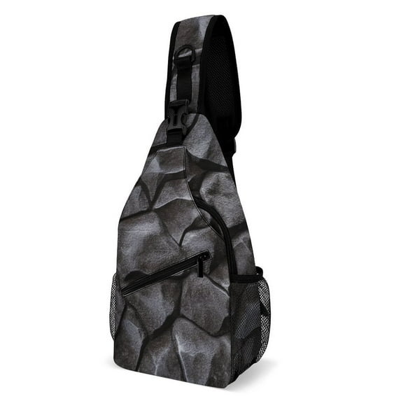 Twill Chest Bag Pack Unisex – Multi‑Pocket with Mesh Side Pockets ...