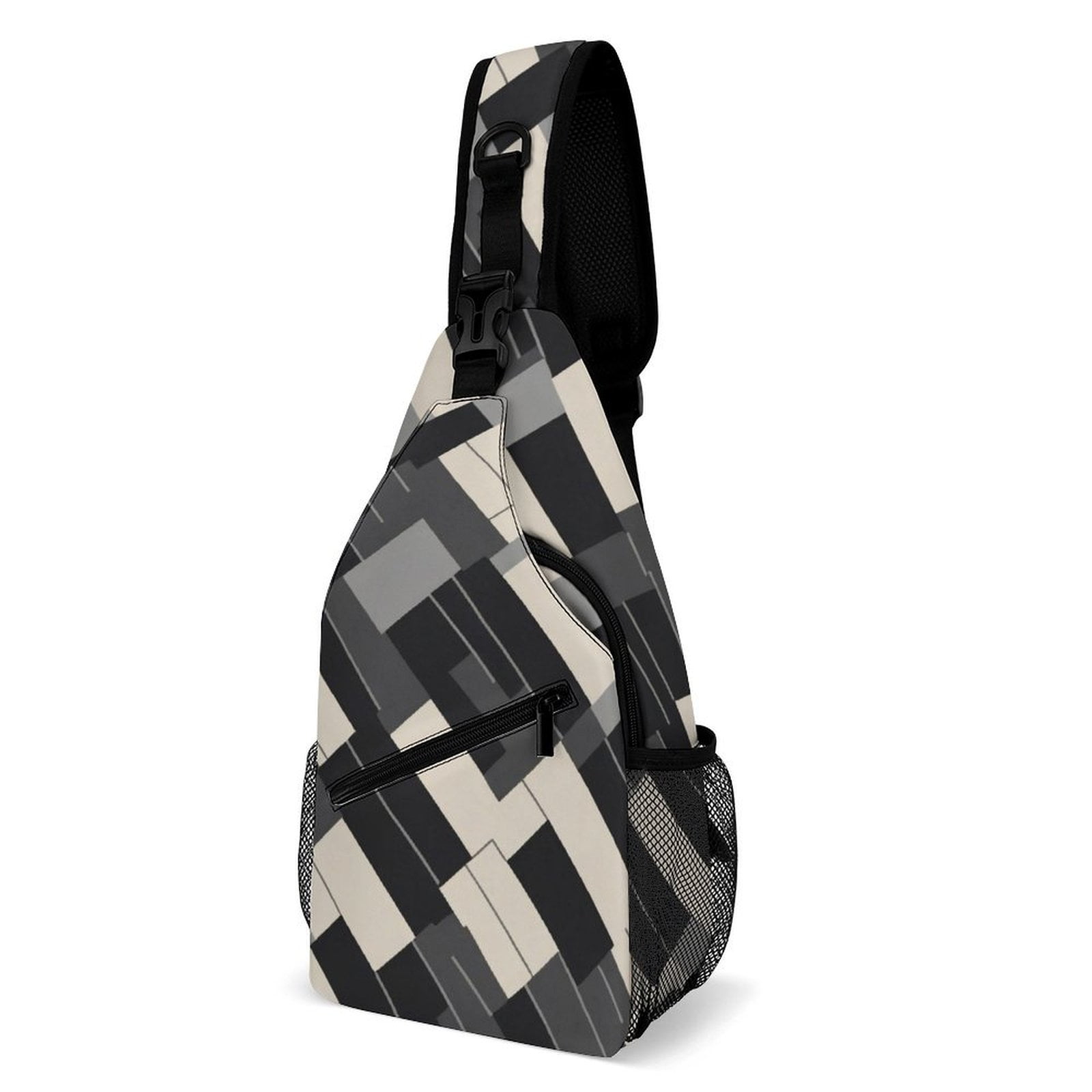 Twill Chest Bag Pack Unisex – Multi‑Pocket with Mesh Side Pockets ...