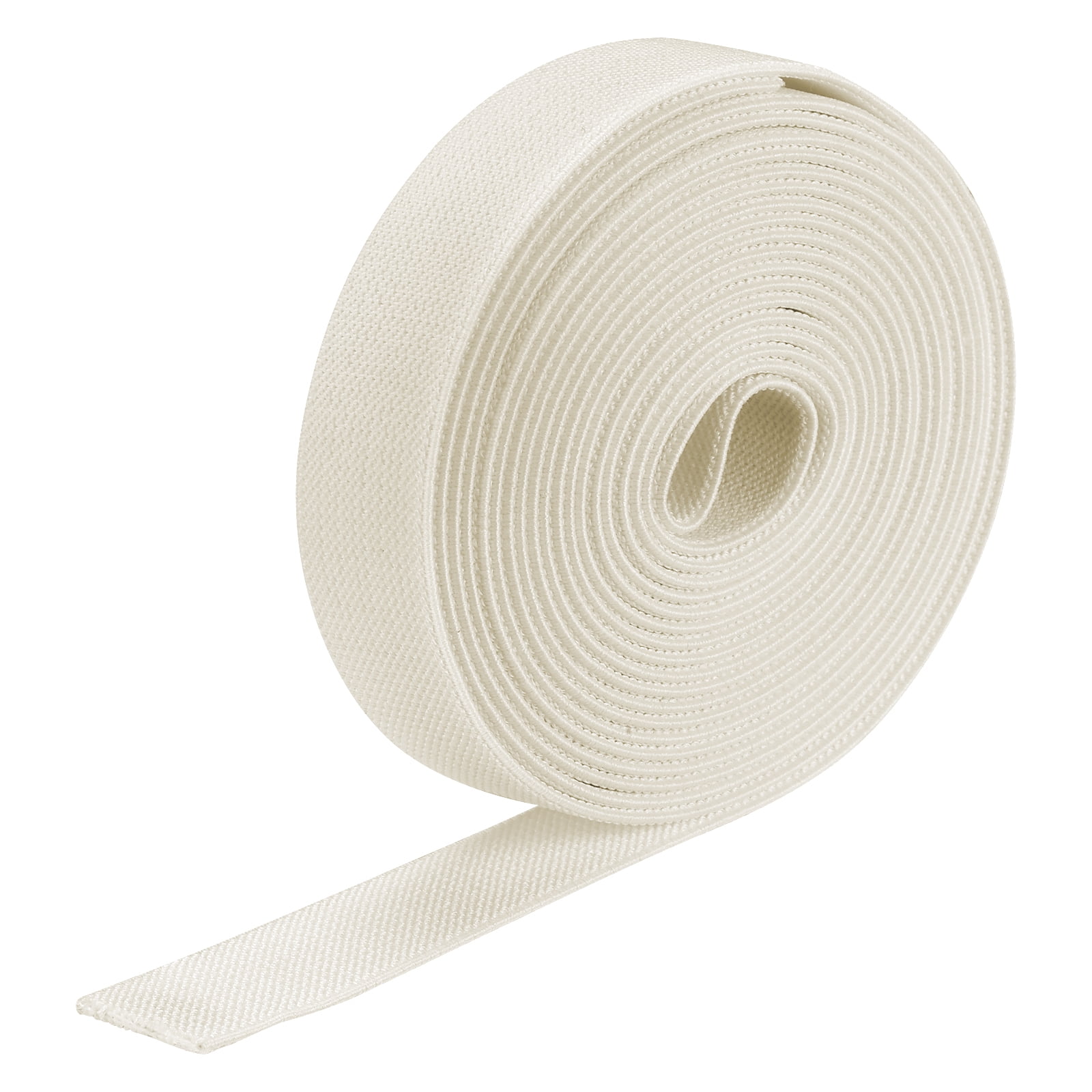 Uxcell Twill Elastic Band Double Side 1 Roll Flat Elastic Ribbon Cord ...