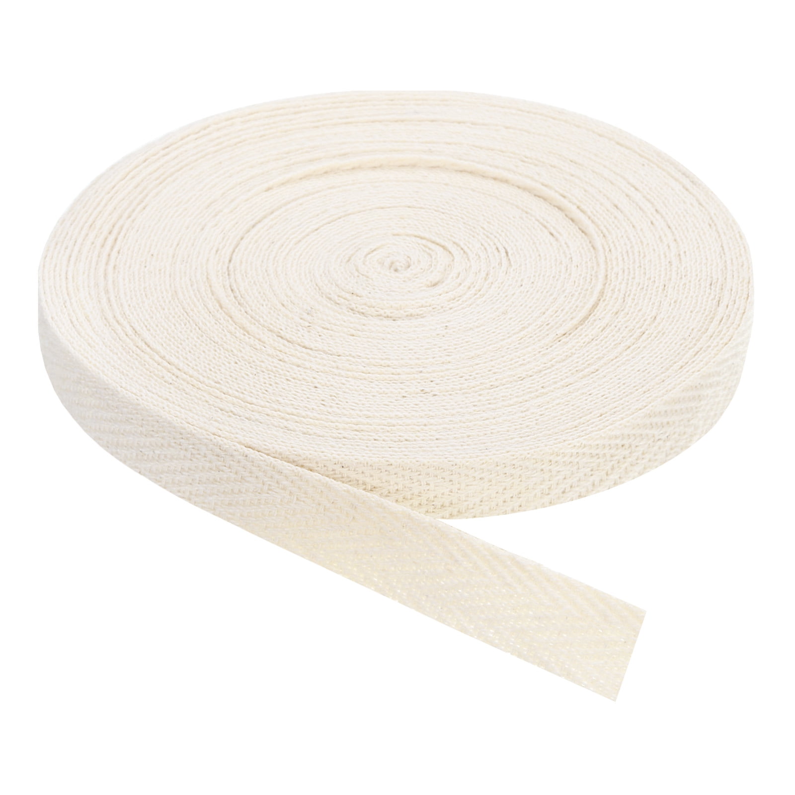 Twill Tape, 1Pack 11 Yard x 12mm - Cotton Fabric Ribbon, Roll ...