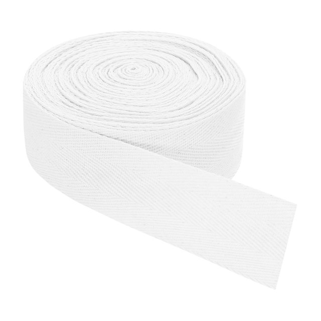 Twill Tape, 1Pack 11 Yard x 40mm - Cotton Fabric Ribbon, Roll ...
