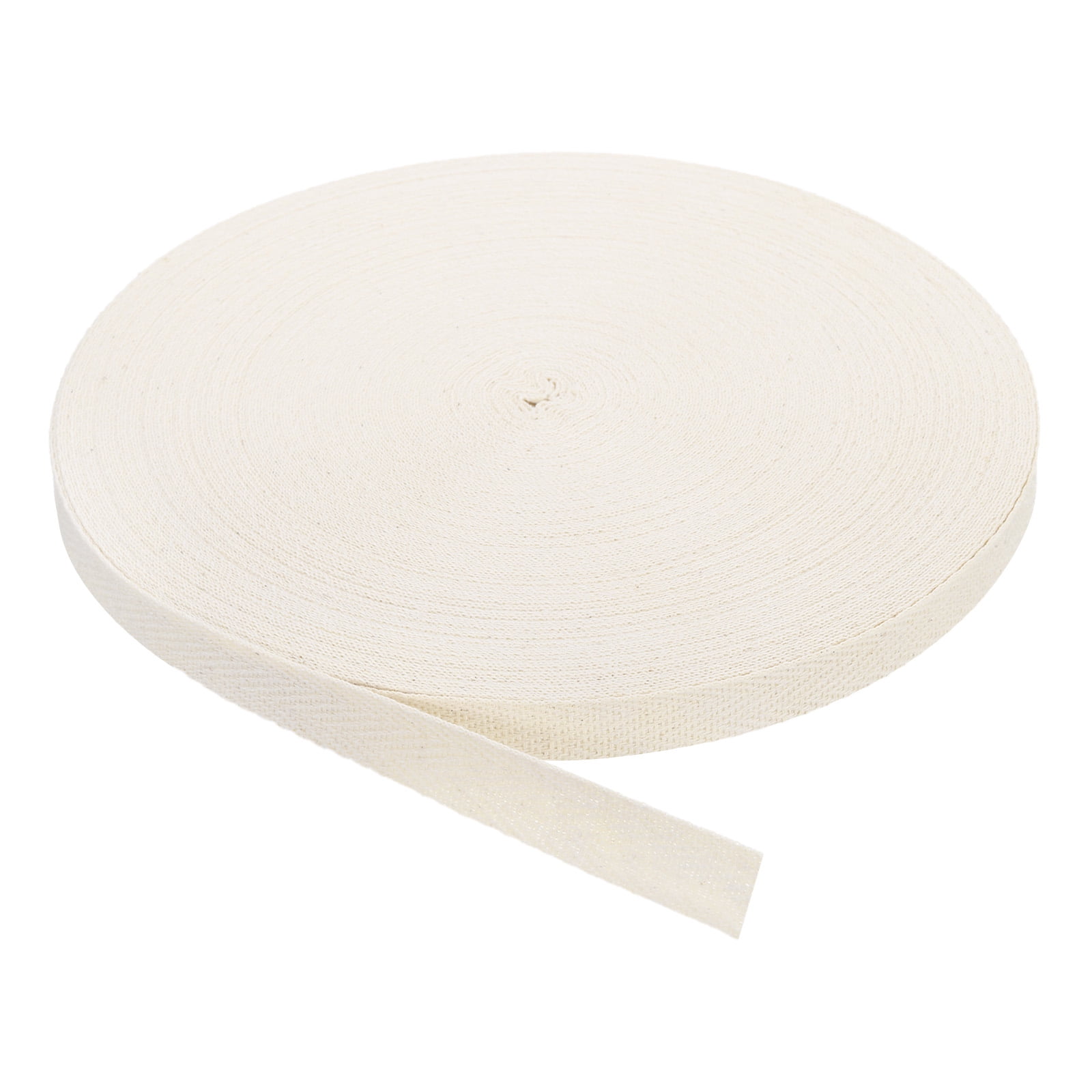 Twill Tape, 1Pack 45 Yard x 15mm - Cotton Fabric Ribbon, Roll ...