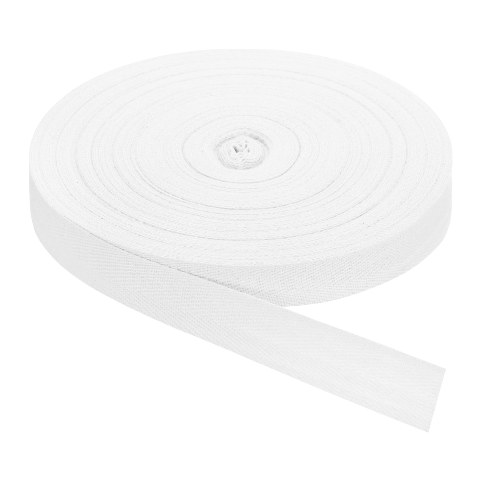 Twill Tape, 1Pack 45 Yard x 25mm - Cotton Fabric Ribbon, Roll ...
