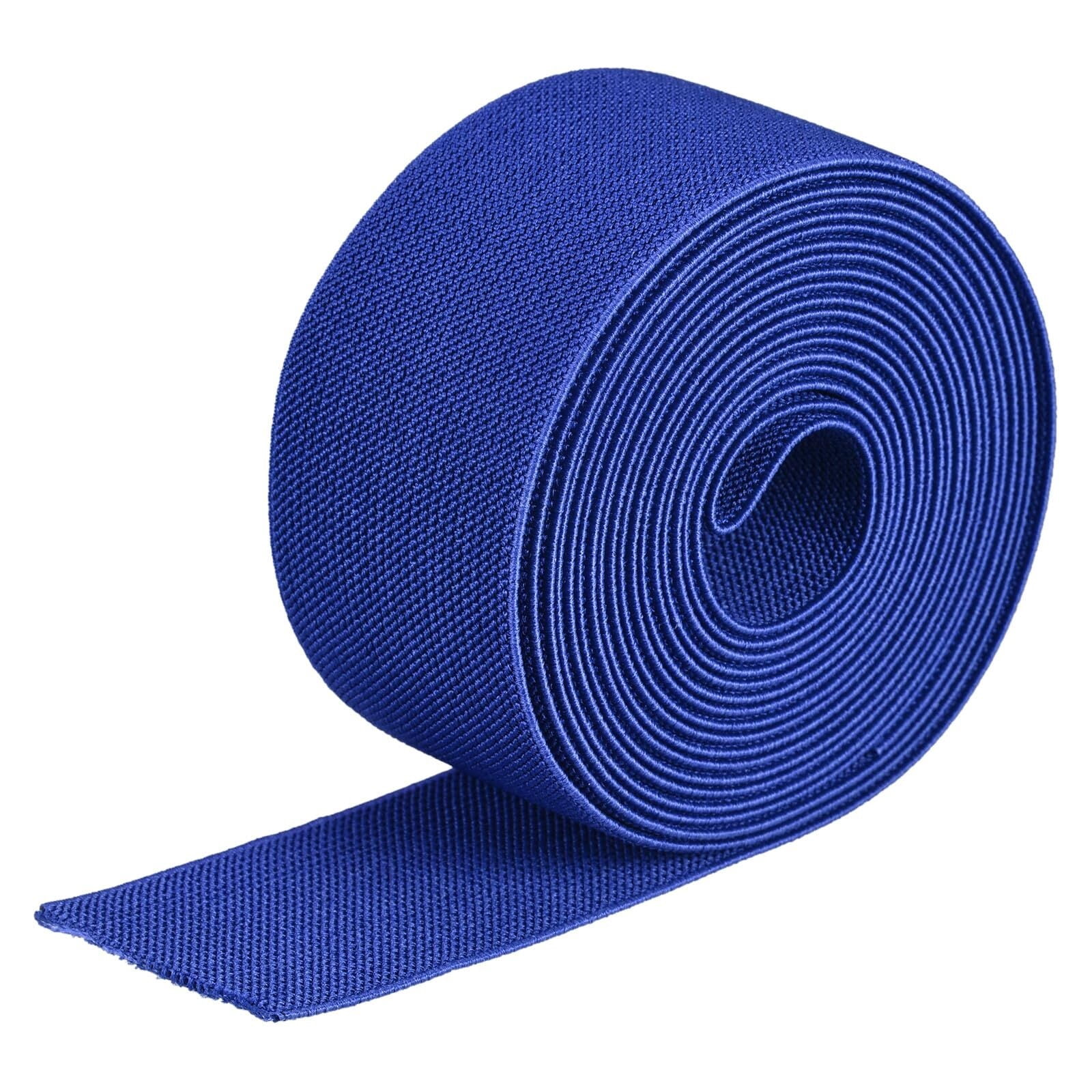 Twill Wide Elastic Band Double-Side 2 inch Flat 4 Yard Woven Elastic Band Knit Elastic Spool ...