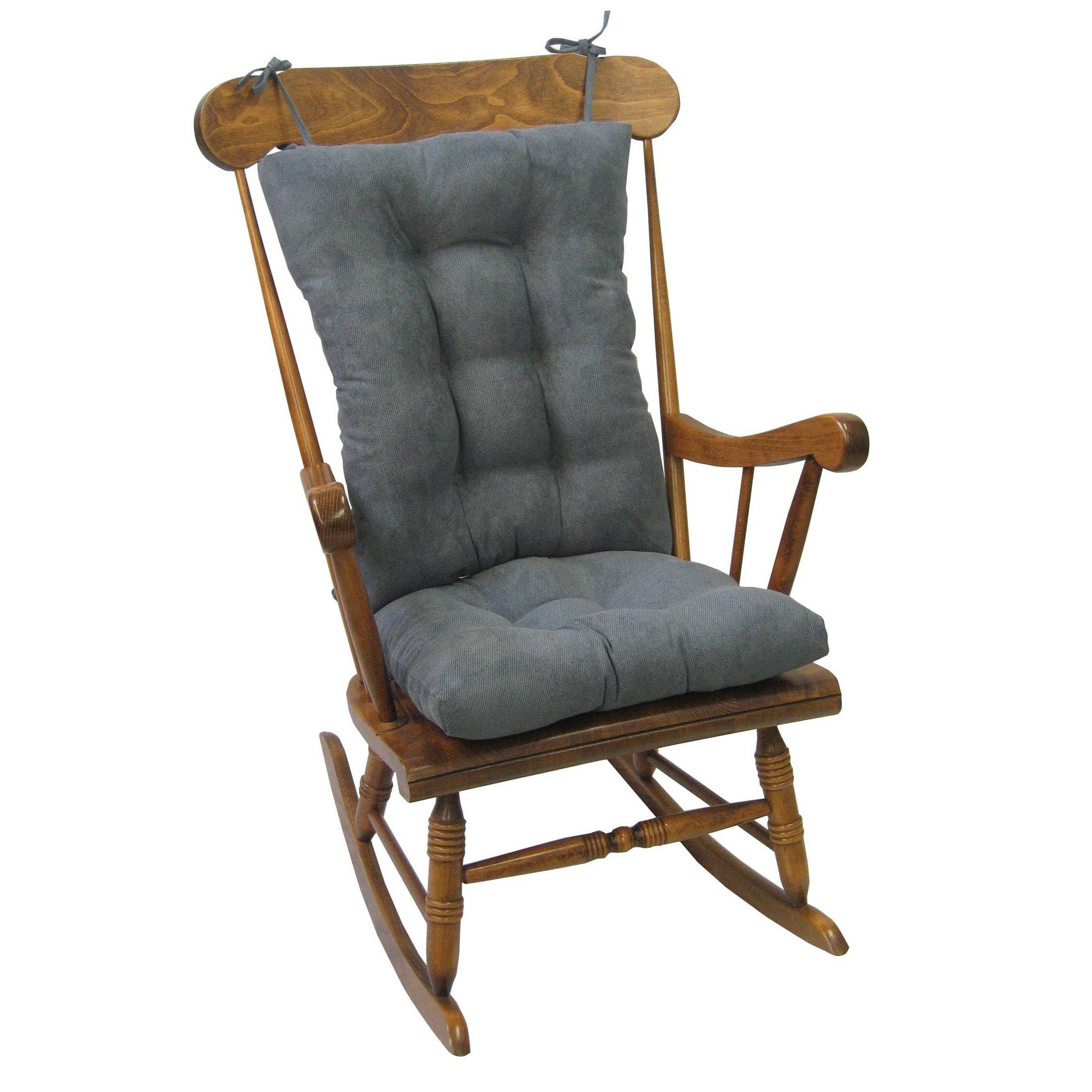 Twillo Jumbo Rocking Chair Seat and Back Cushion Set Bluestone ...