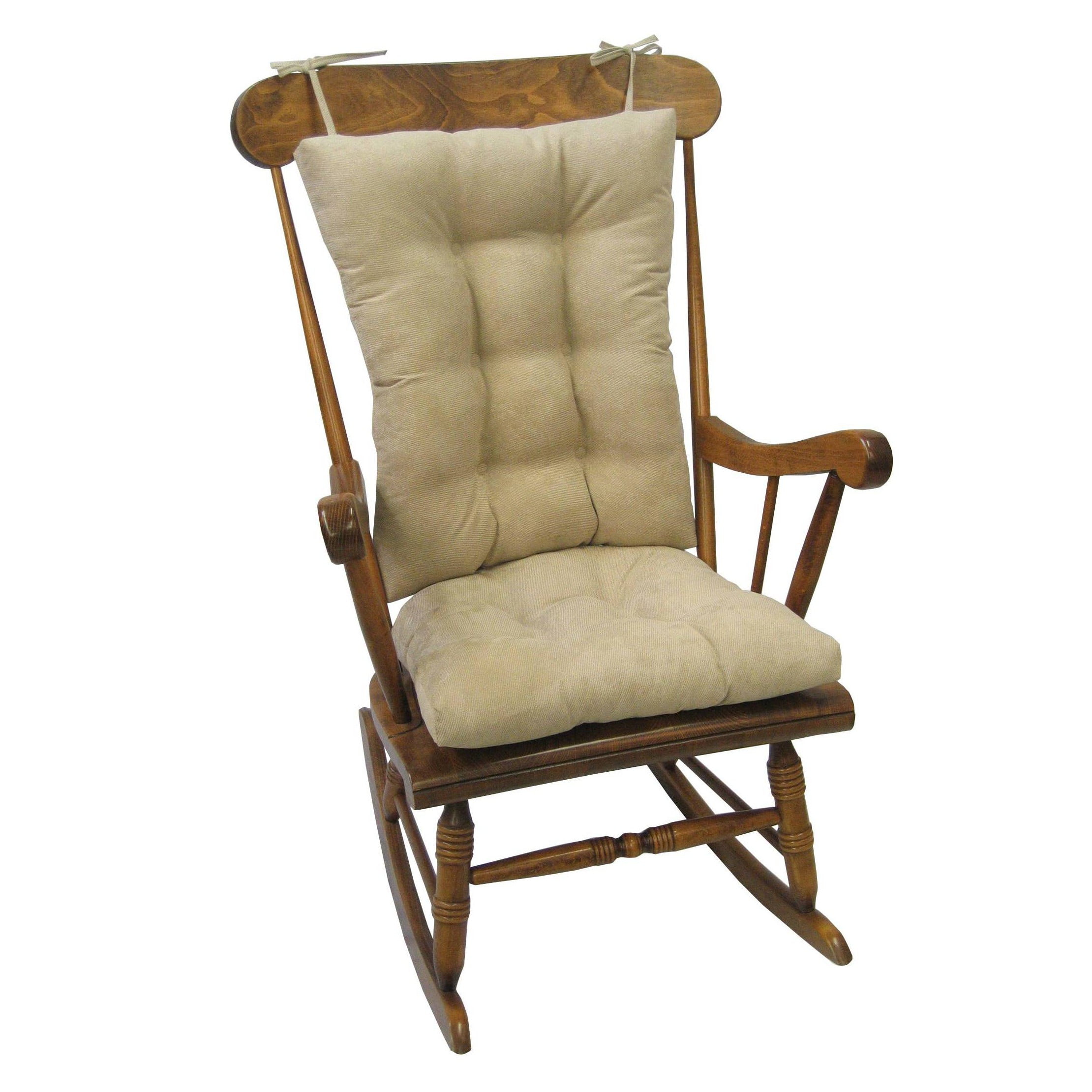 Twillo Jumbo Rocking Chair Seat and Back Cushion Set Stone - Walmart.com