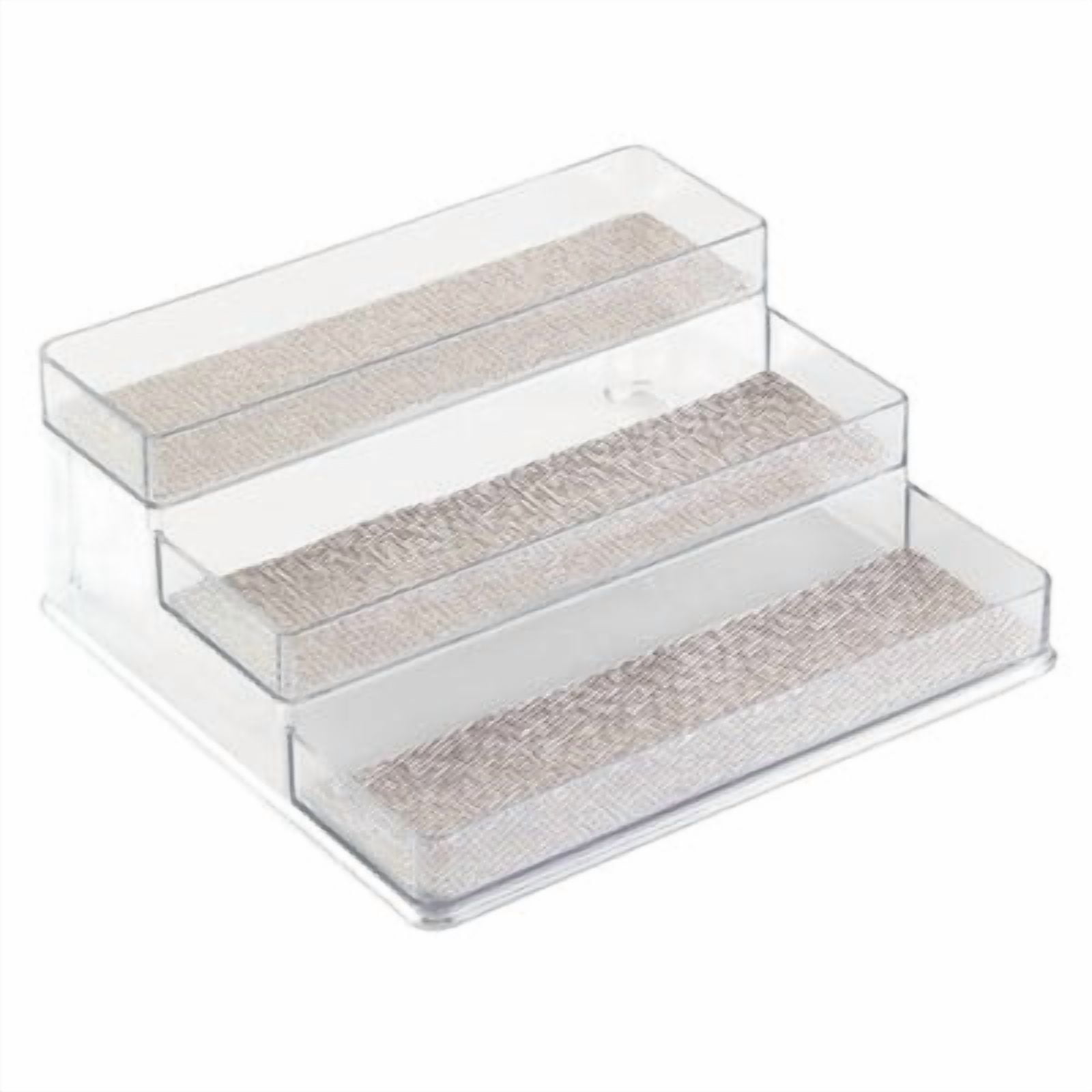 Twillo Plastic Stadium Spice Rack Tier Organizer Metallico Clear ...