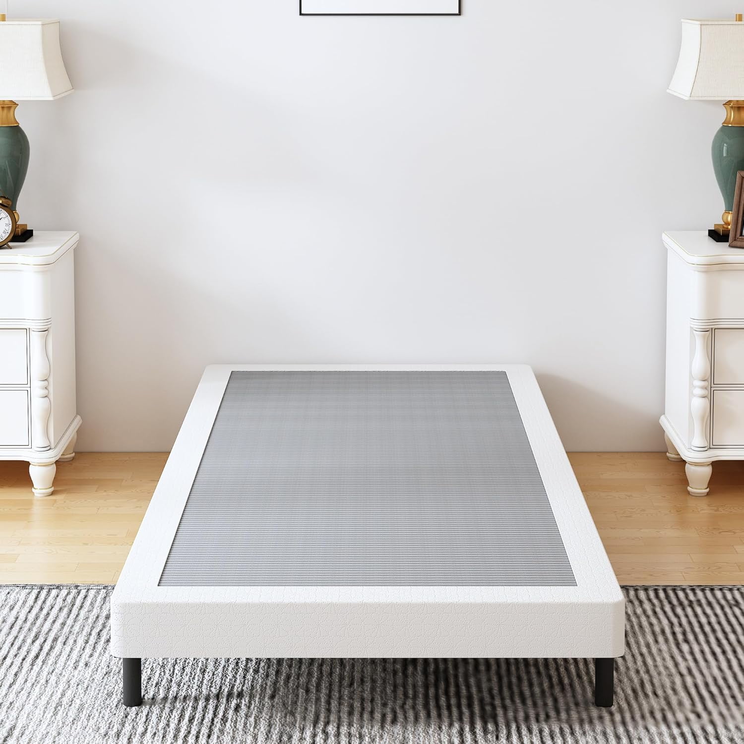 Twin 4 Inch Box Spring - 1500lbs Durable Metal Mattress Foundation, Non ...