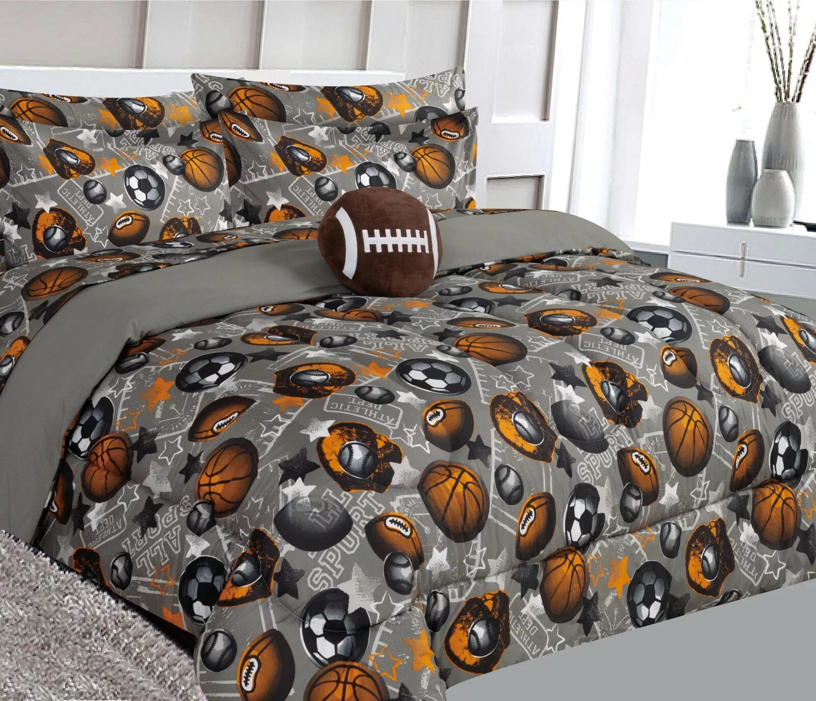 Twin 6-Piece Kids Comforter Set Fun Printed Bedding in a Bag - Walmart.com