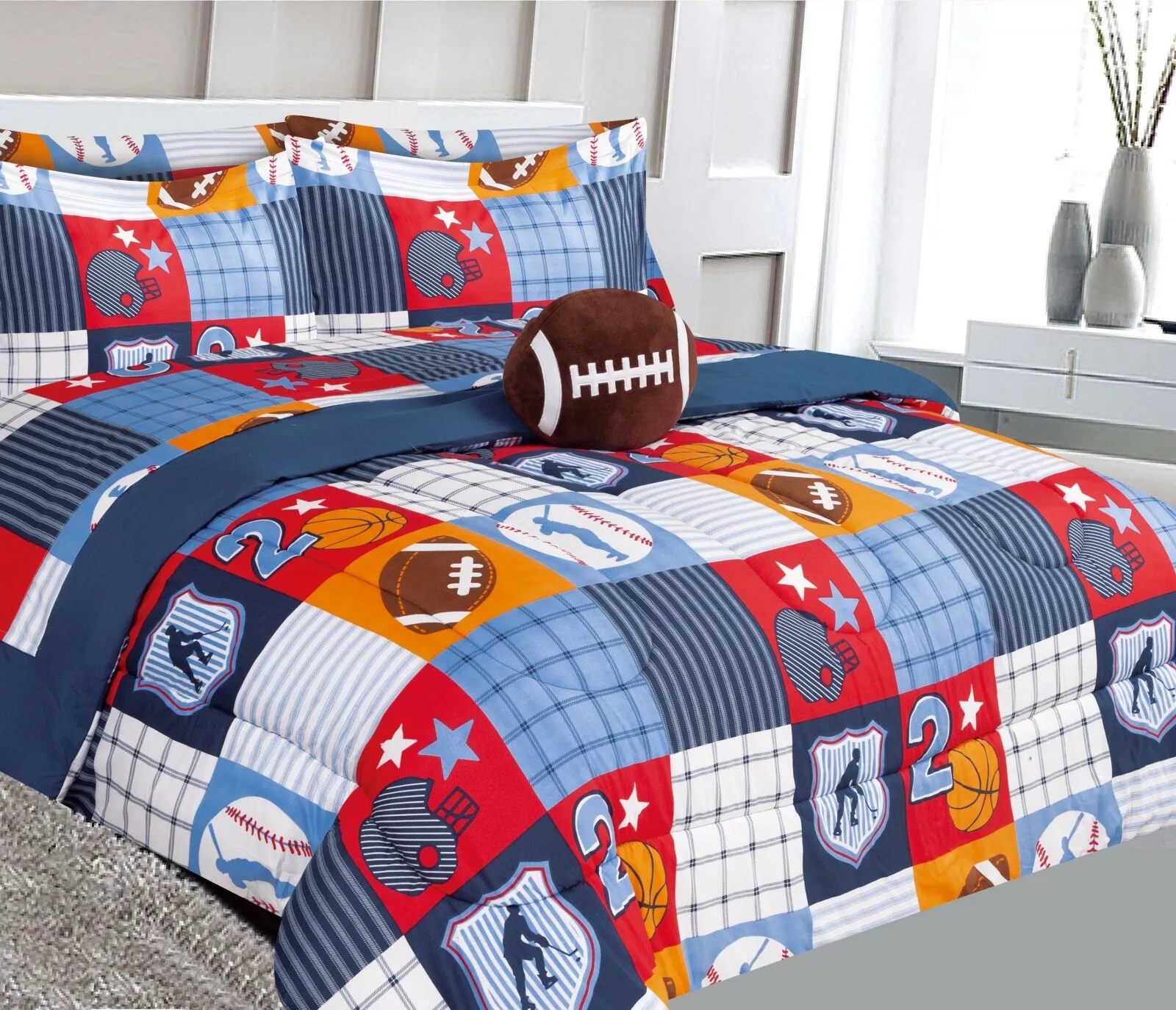 Twin 6-Piece Kids Comforter Set Fun Printed Bedding in a Bag - Walmart.com