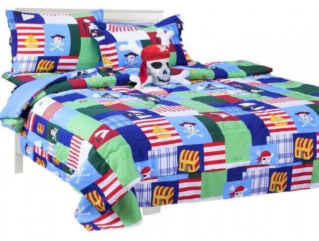 Twin 6 piece kids girls boys comforter set bed in bag w/shams, sheet ...
