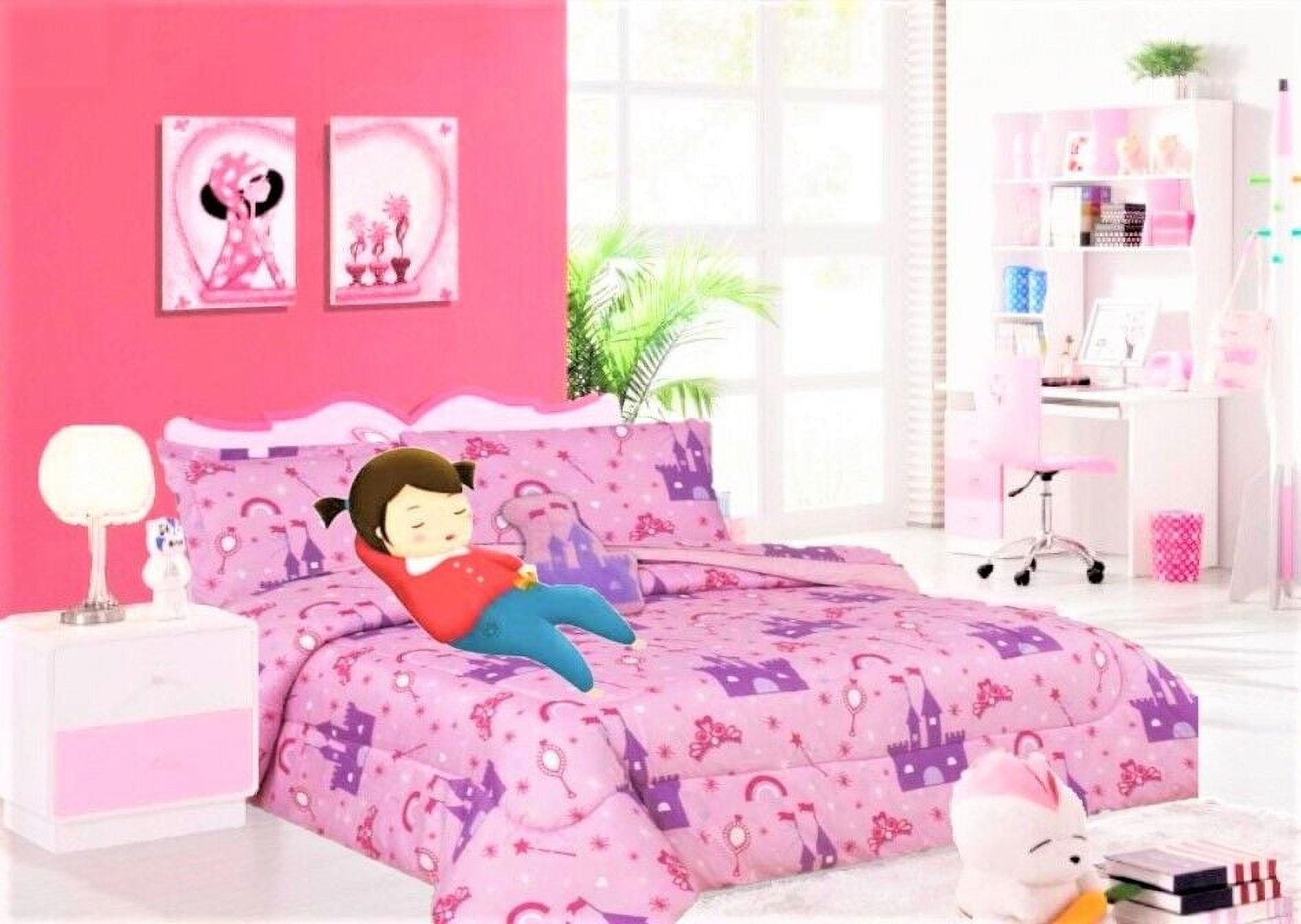 Twin 6-Piece Kids Comforter Set Fun Printed Bedding in a Bag - Walmart.com