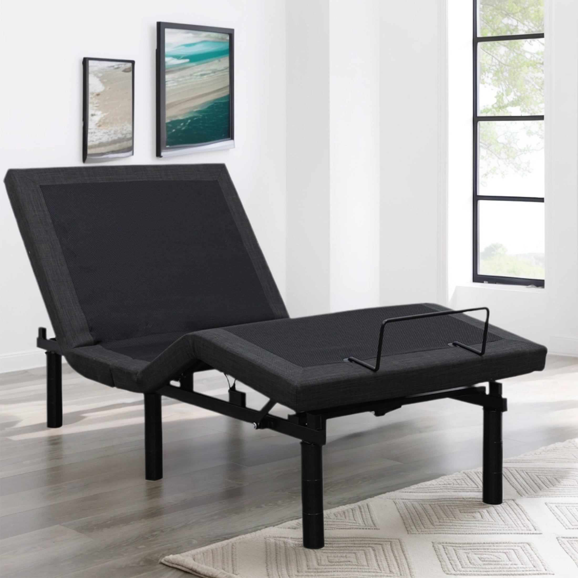 Twin Adjustable Bed Frame with Head and Foot Incline, HSUNNS Electric ...