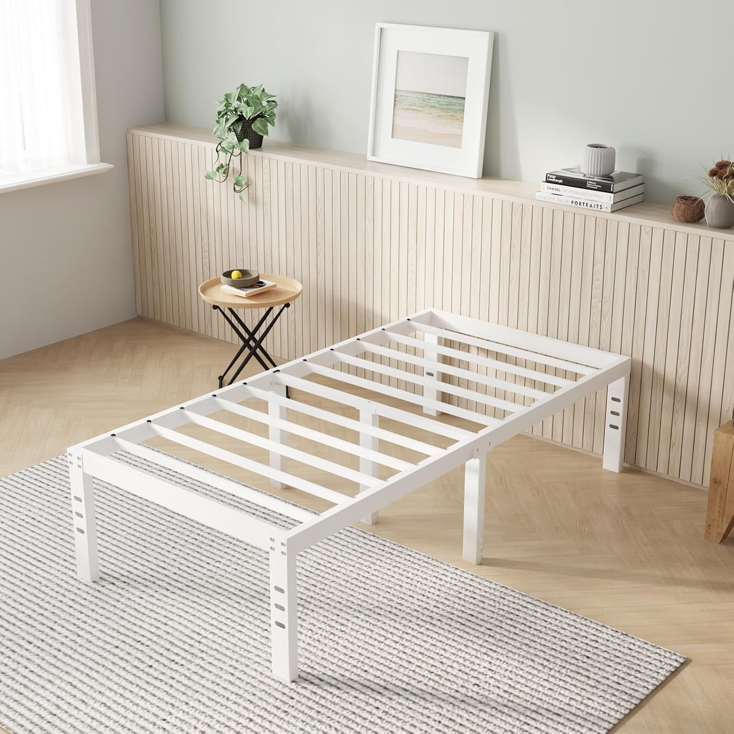 Twin Bed Frame, 14 Inch Metal Platform Bed Frame Twin Size with Storage ...