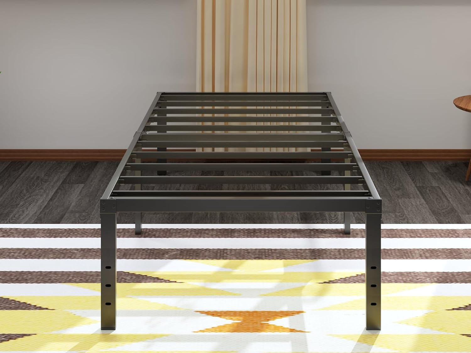 Twin Bed Frame Metal, 18 inch Tall Metal Platform Bed Frame Twin Size ...