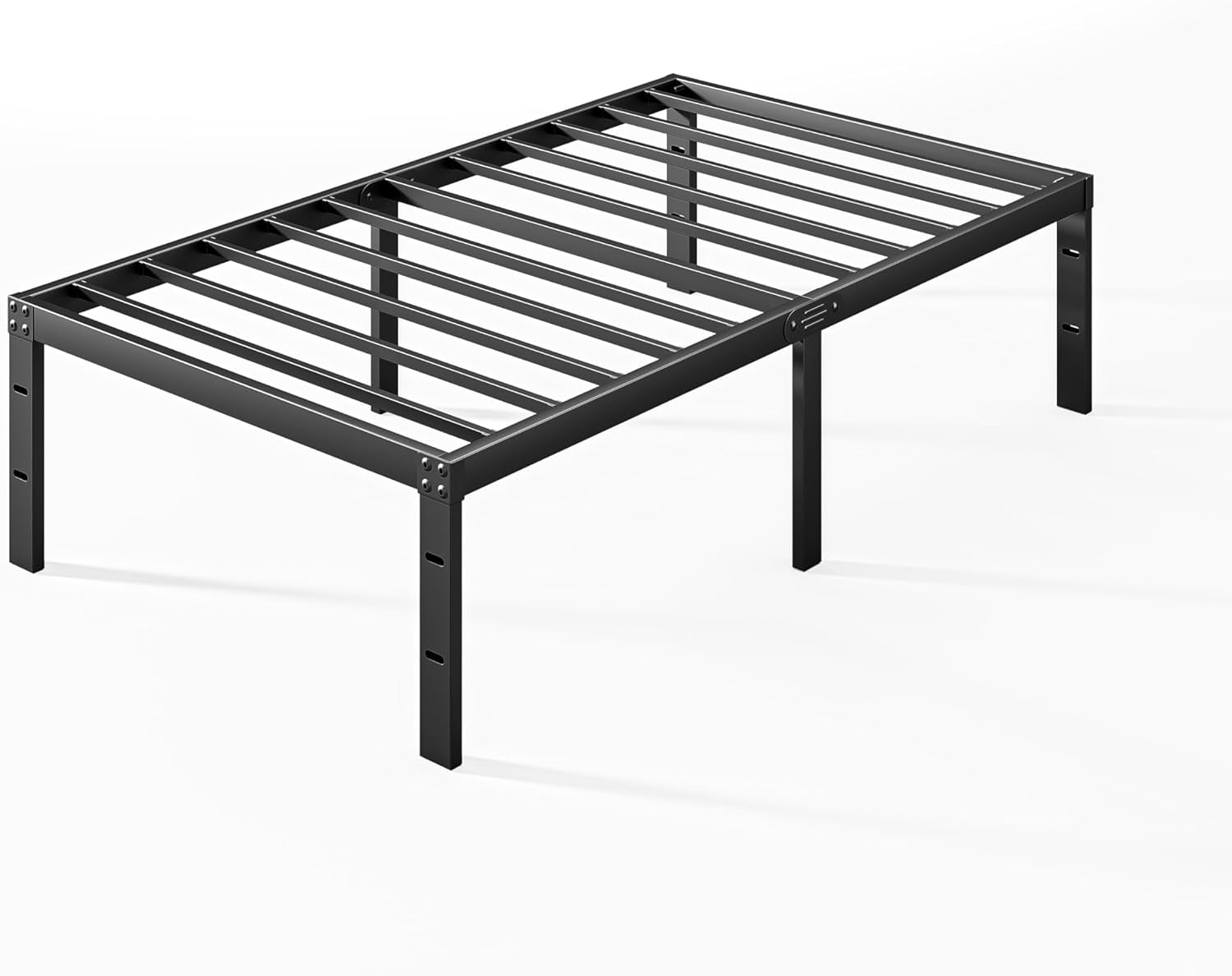 Twin Bed Frame, Metal Platform Bed Frame with Stable Metal Support and ...