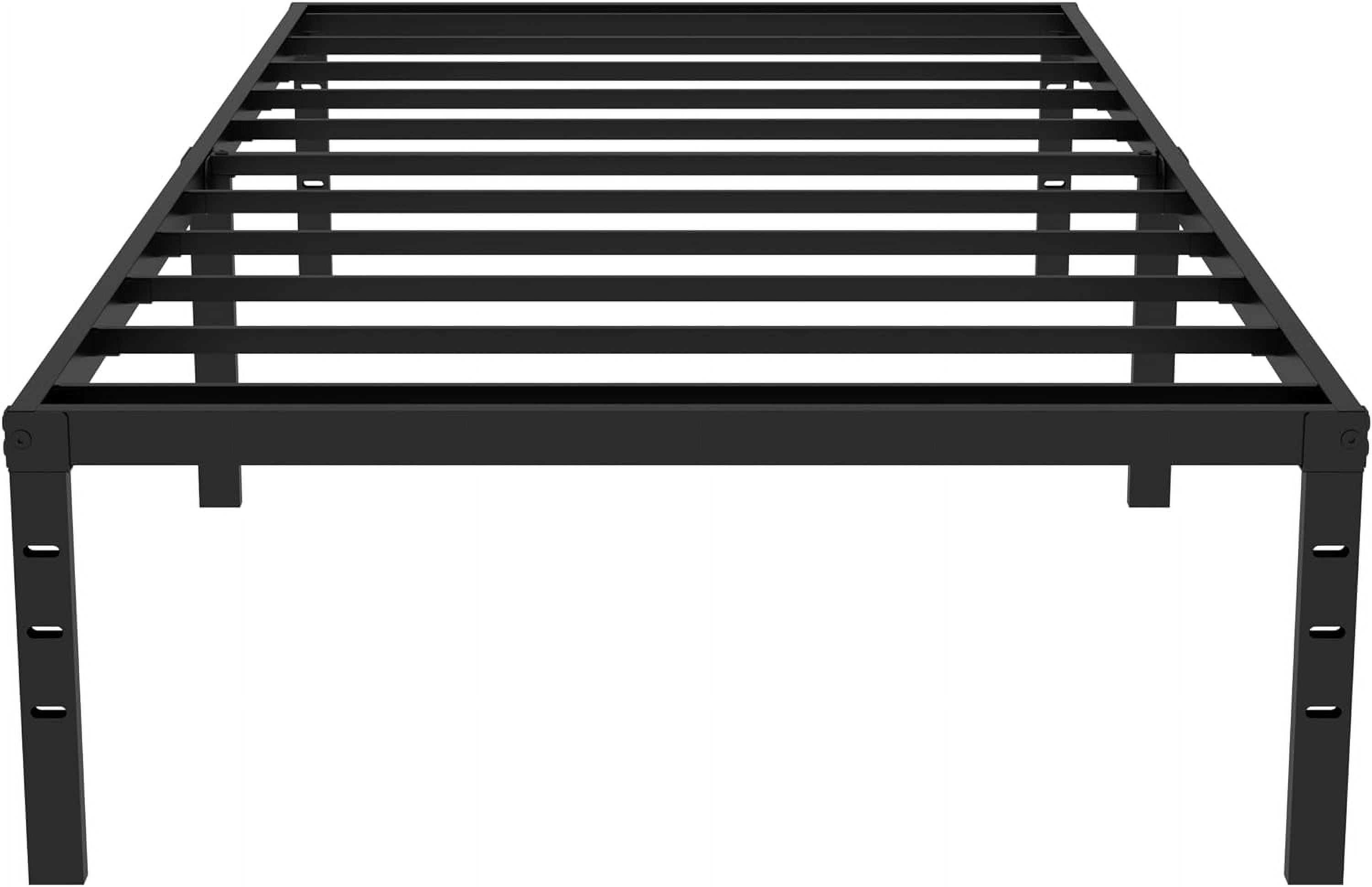 Twin Bed Frames 18 Inch High Metal Platform, Max 2000lbs Heavy Duty ...