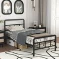 Twin Bed Frames with Headboard and Footboard 14 Inch, Twin Platform Bed ...