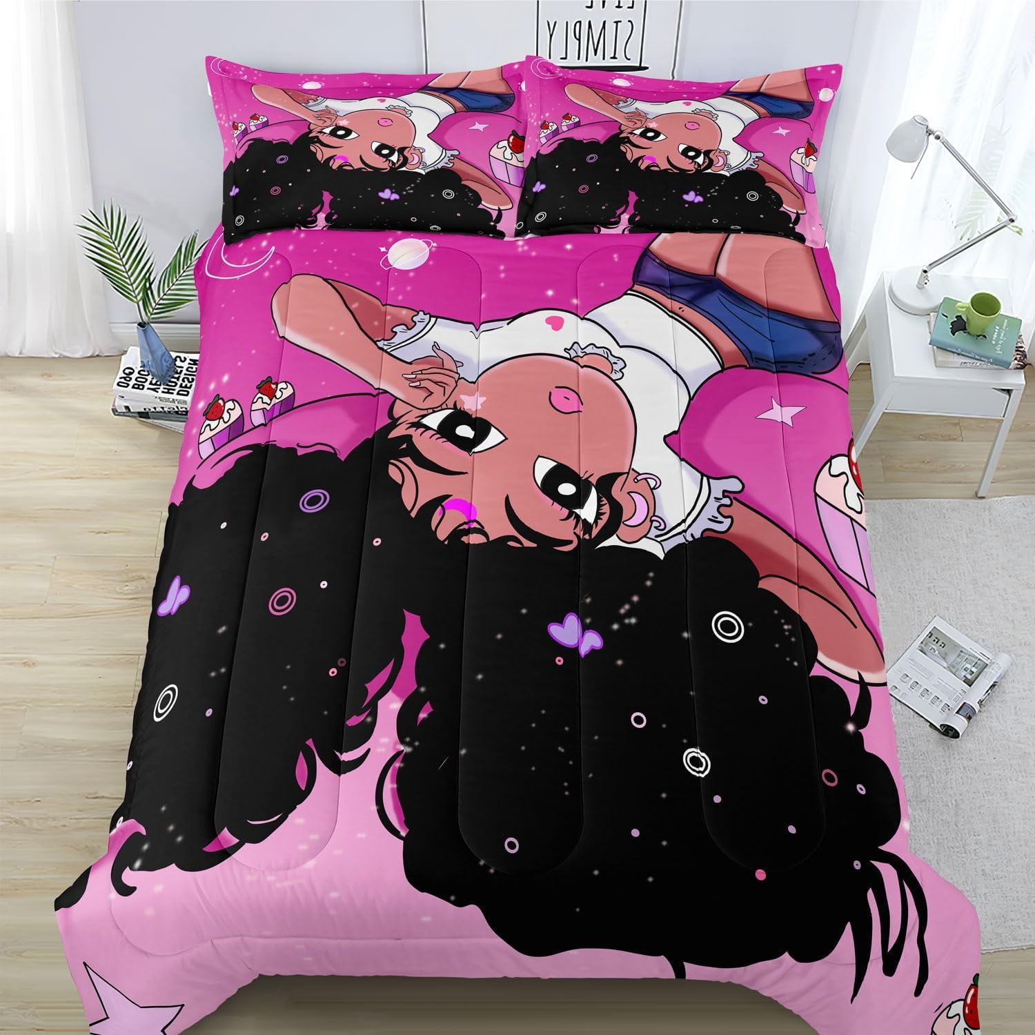 Twin Bedding Sets for Girls, African American Black Girl Magic ...