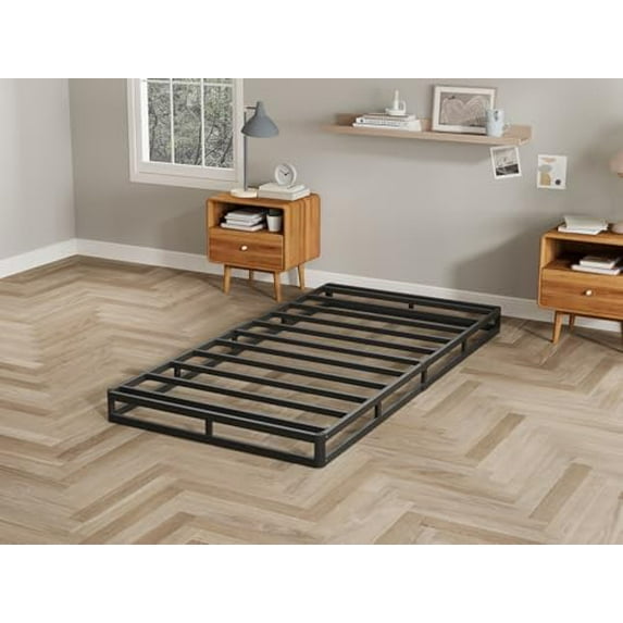Twin Box Spring 5 Inch Low Profile Black Heavy Duty Metal Mattress ...