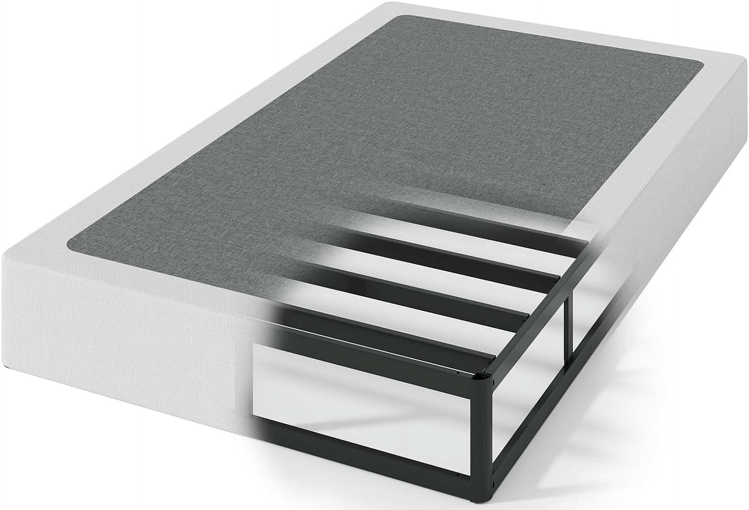 Twin Box Spring, 7 Inch Twin Box Spring Only, 3000 lbs Heavy Duty Metal ...