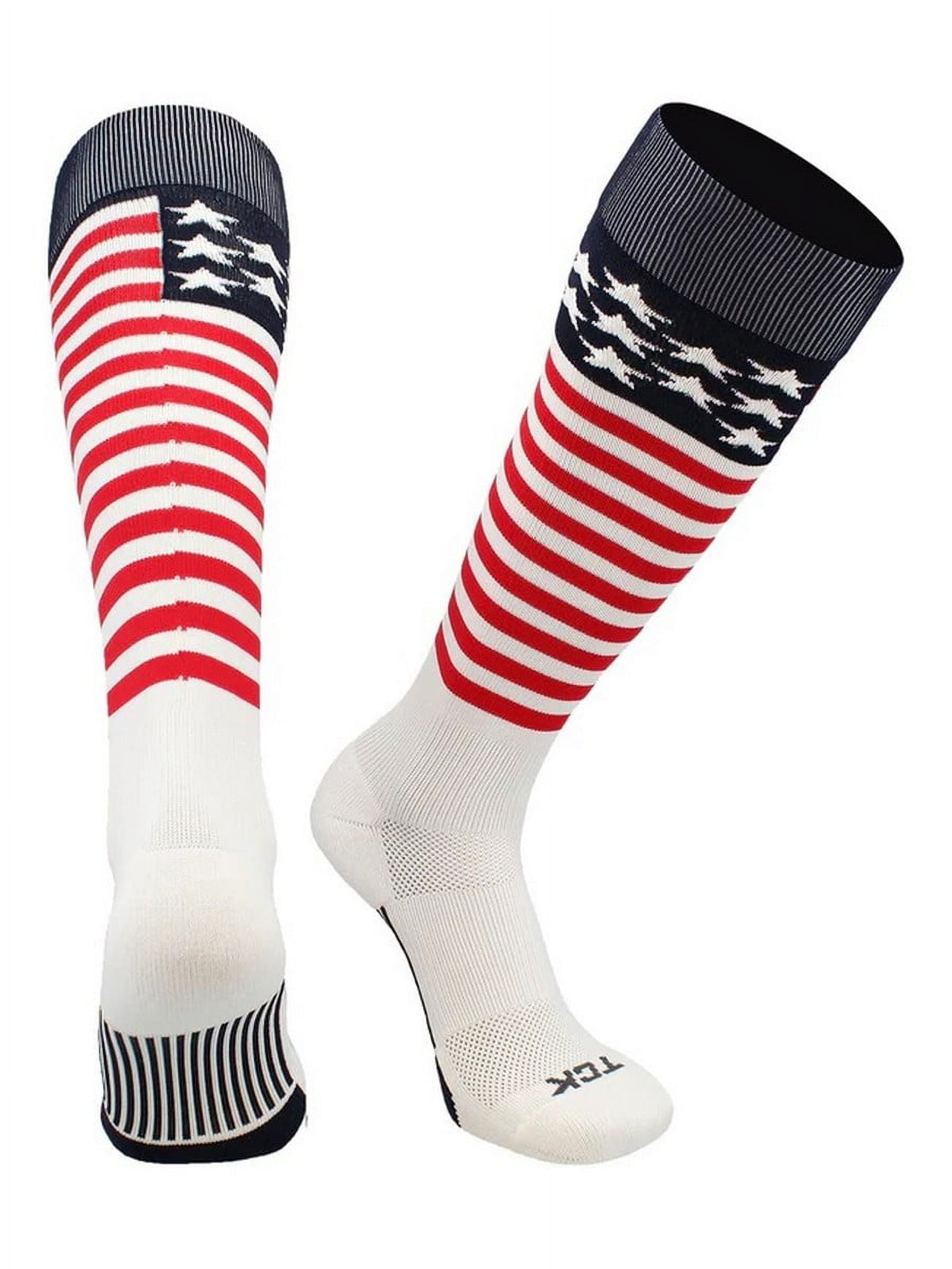 Twin City Diamond Bld Stars & Stripes Sock Scarlet | Navy | White Small ...