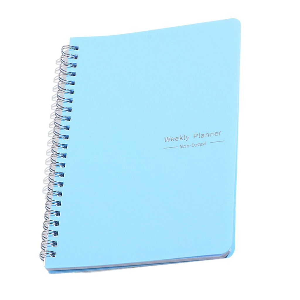 Twin Coil Binding Weekly Planner Notebook 104 Page Lined for Weekly ...