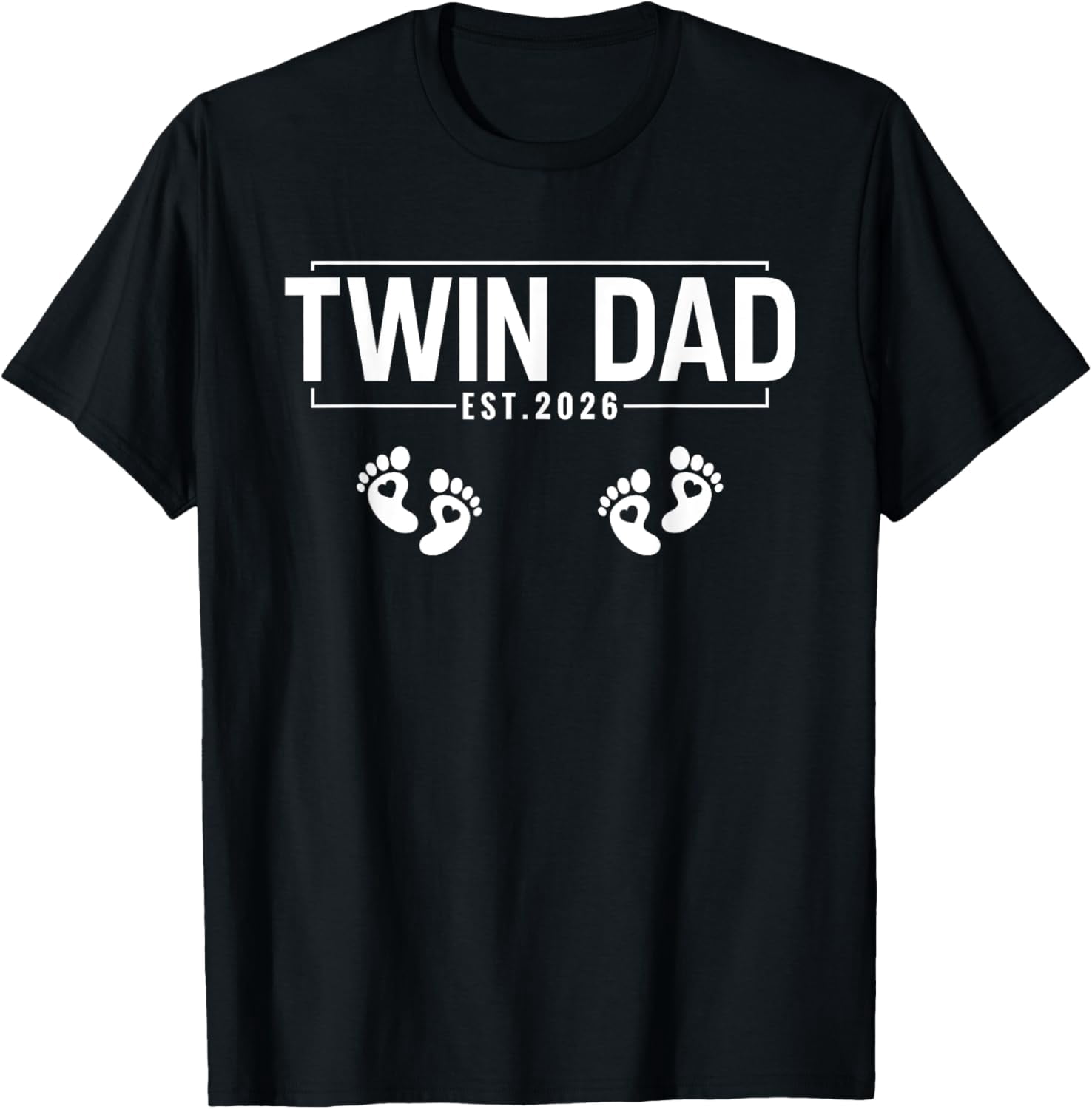 Twin Dad Est. Pregnancy Announcement Dad T-Shirt - Walmart.com