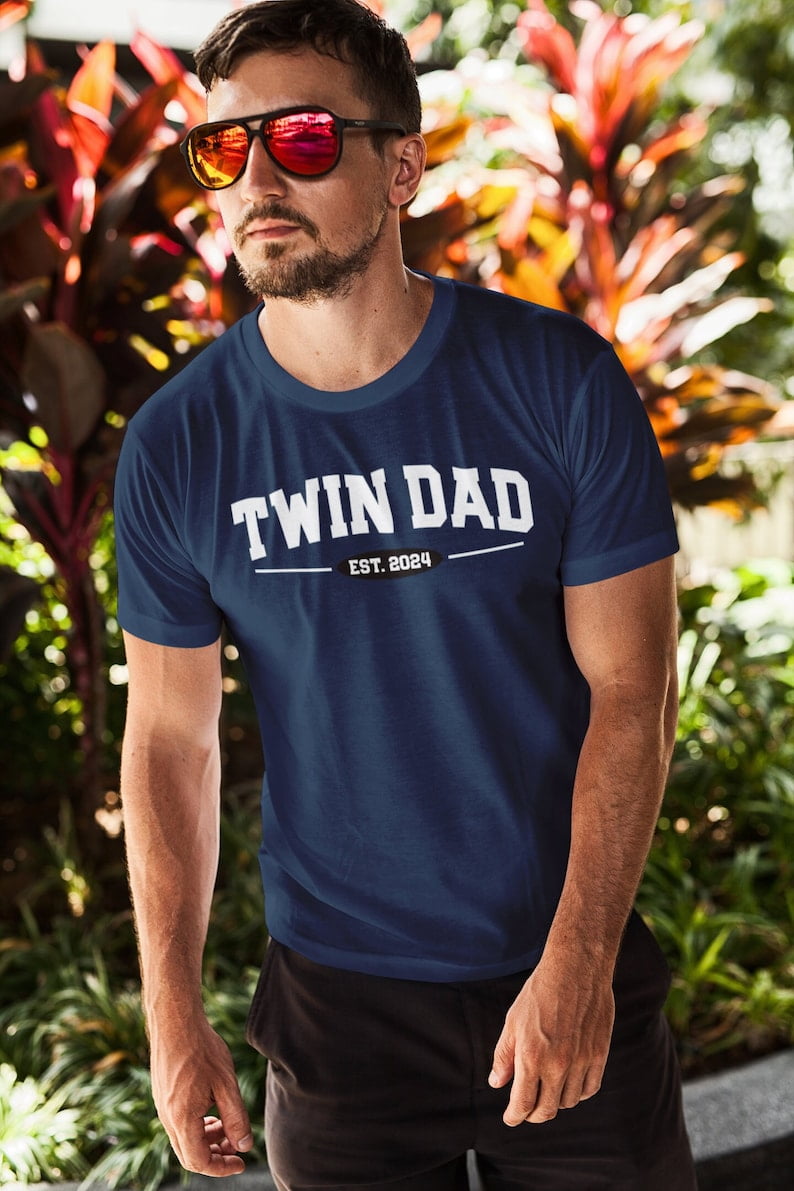 Twin Dad Gifts Shirt, Est 2024, Father of Twins, Fathers Day Gift, Daddy Birthday Tee - Walmart.com