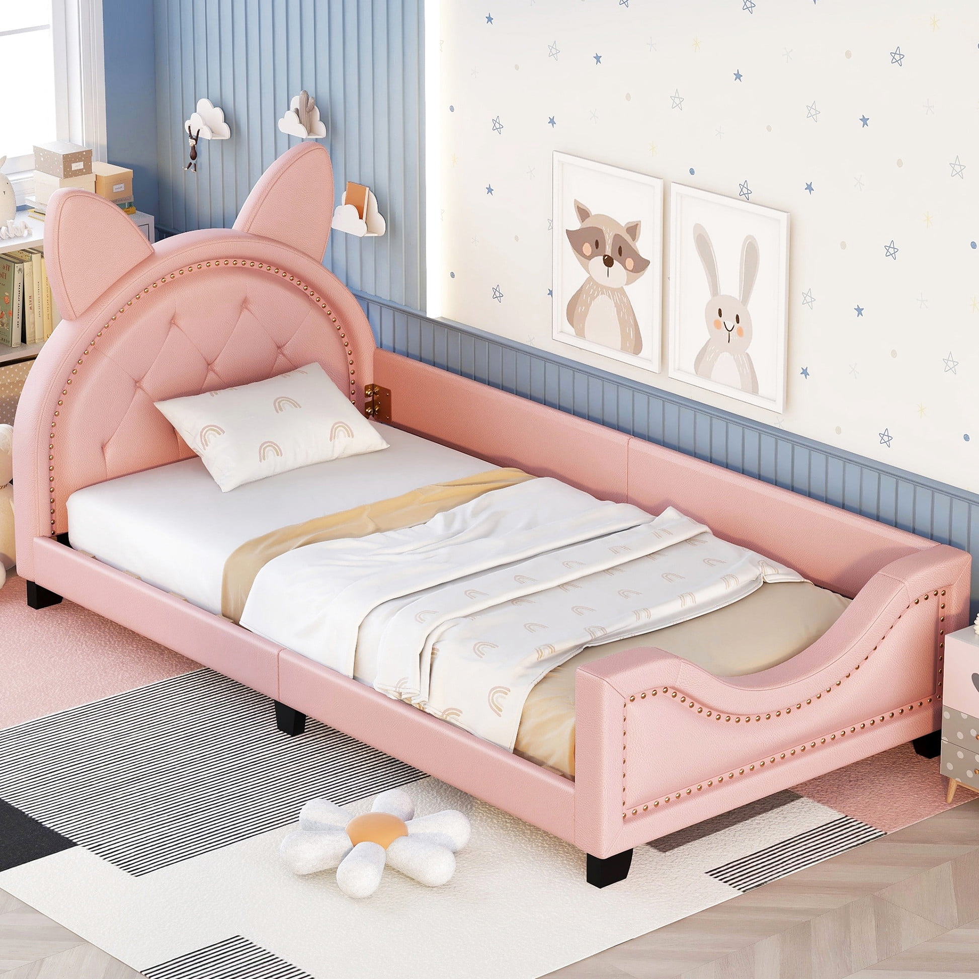 Twin Daybed In Pink With Support - Ensures A Good Night's Sleep ...