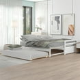 Twin Daybed with Trundle, Extendable Twin to King Daybed Frame with ...