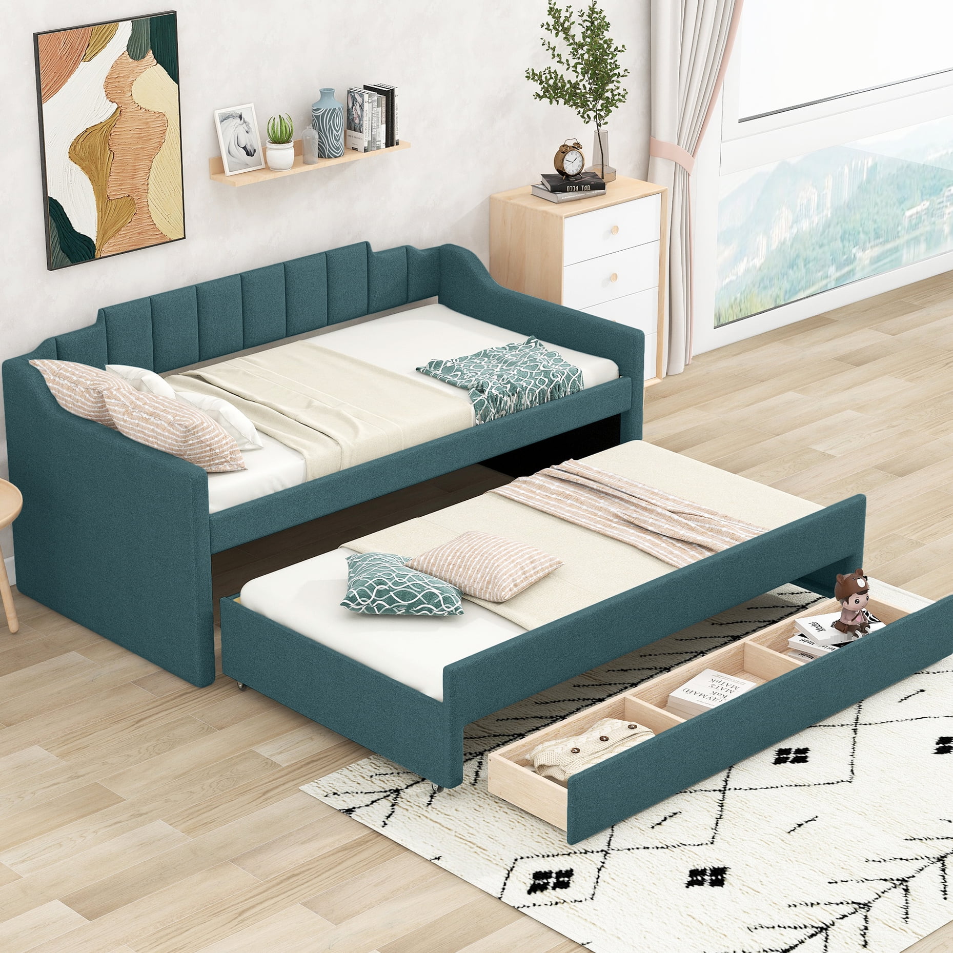 Twin Daybed With Drawers And Trundle For A Functional Office Space ...