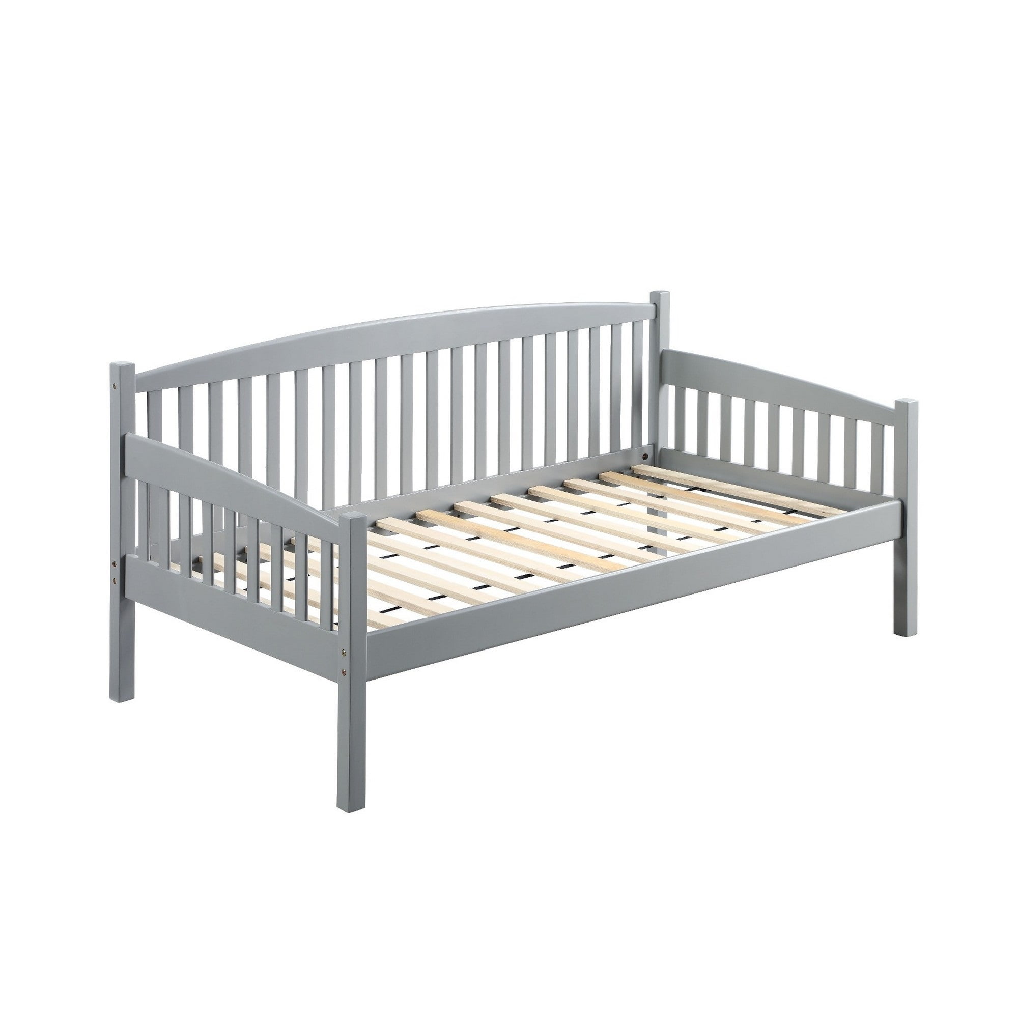 Twin Daybed with Mission Style and Sleek Block Legs, Gray - Walmart.com