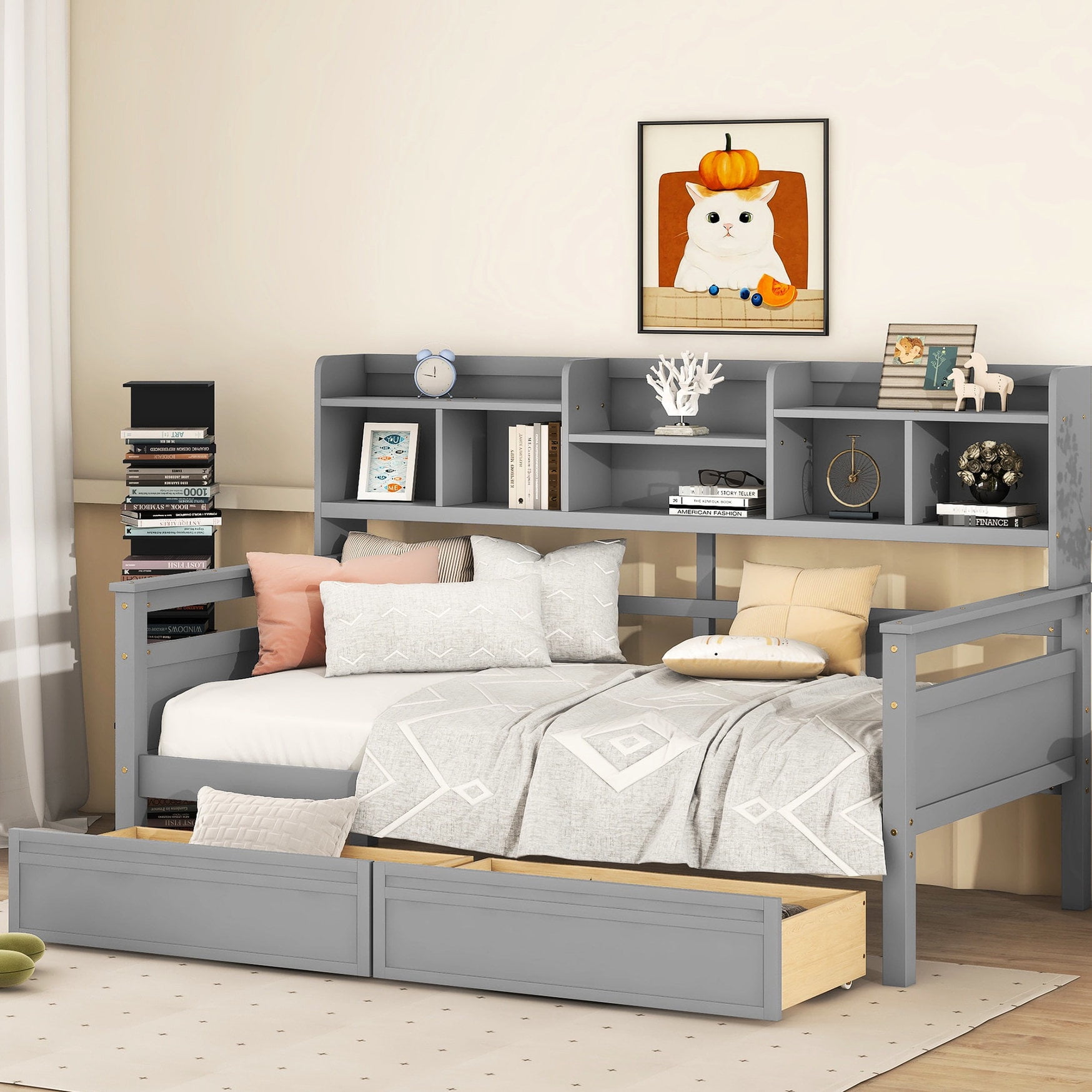 Twin Daybed with Slat Kit - No Need for Box Springs - Walmart.com