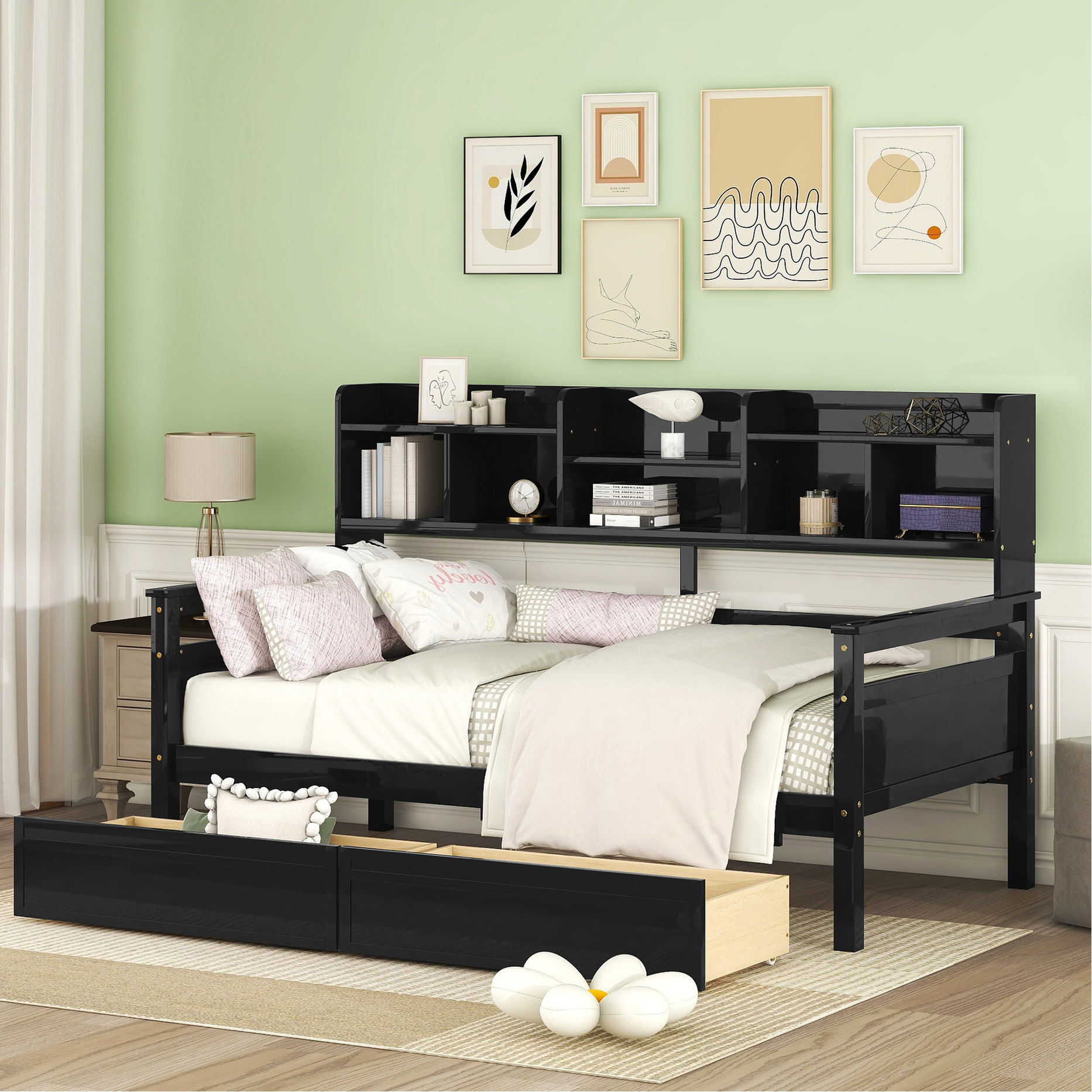 Twin Daybed with Solid Wood Parts | Ideal for Relaxing Moments | Has ...