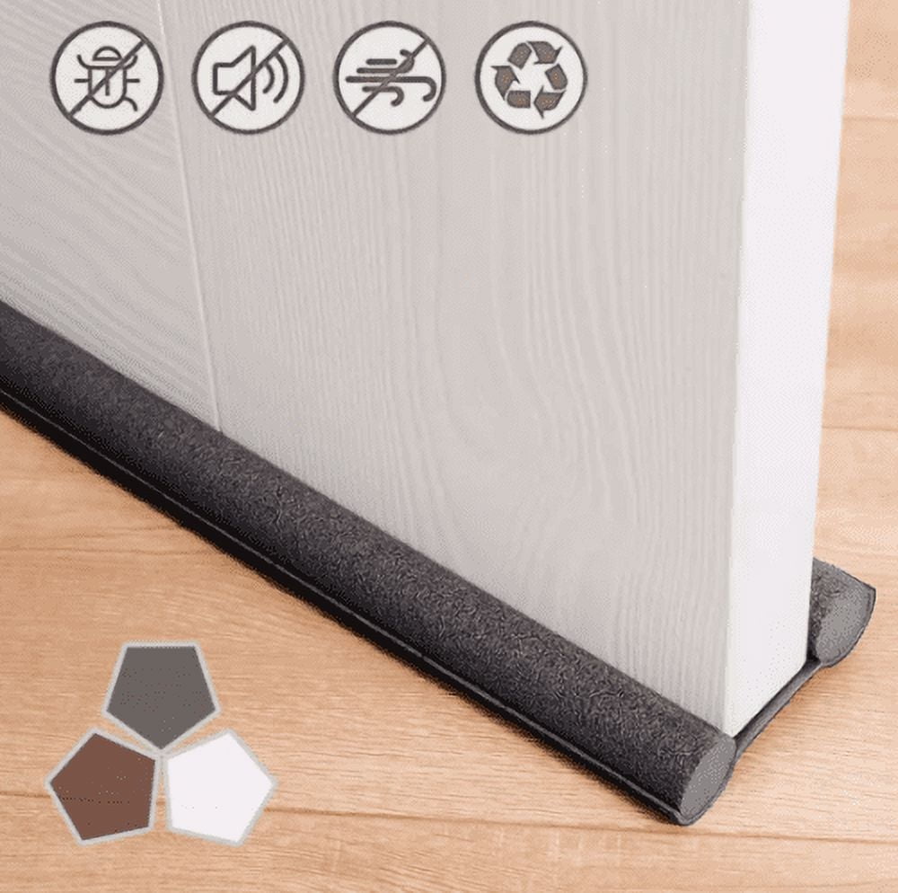 Twin Door Draft Stopper Weather Stripping Window Breeze Blocker ...