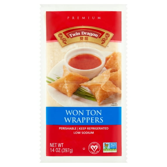 Twin Dragon Vegan Plant-Based Wonton Wraps 14 oz Refrigerated - All ...