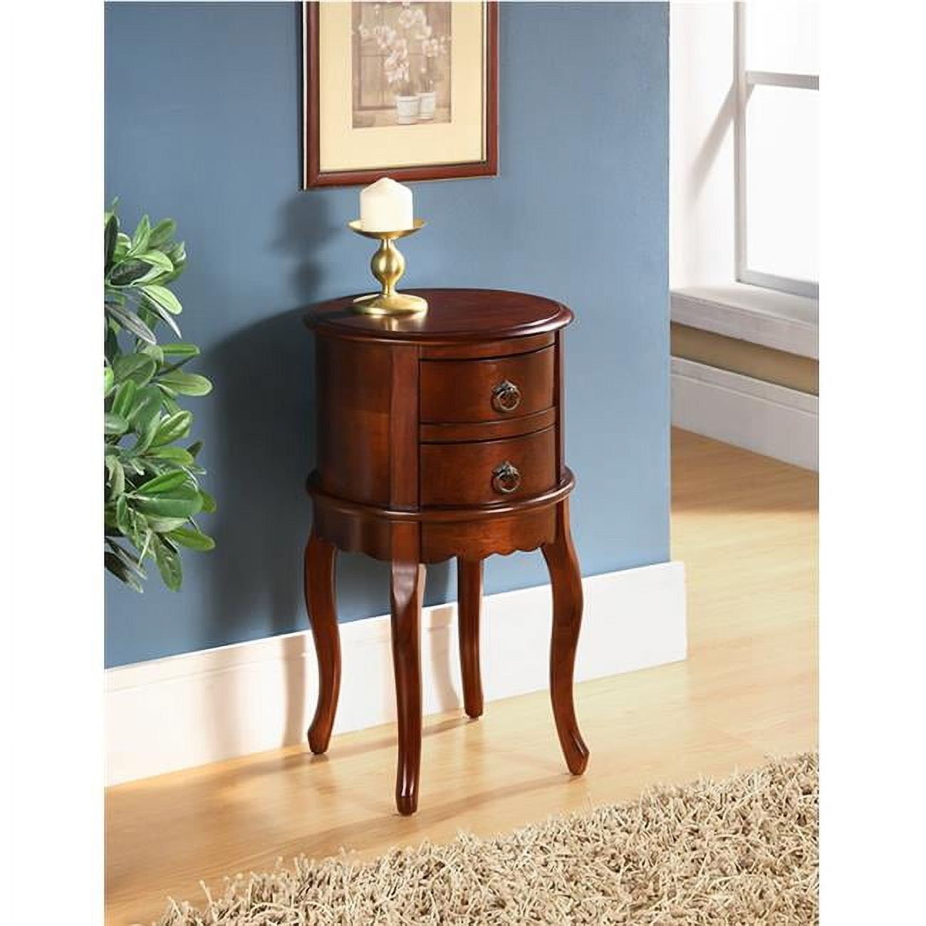 Twin Drawer Round Hall Table - Walmart.com