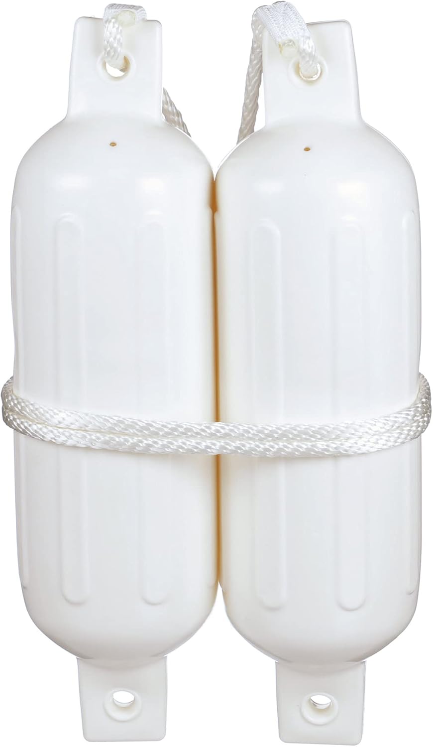 Twin Eye Ribbed Boat Fender Kit - Includes a Pair of MFP Fender Lines ...