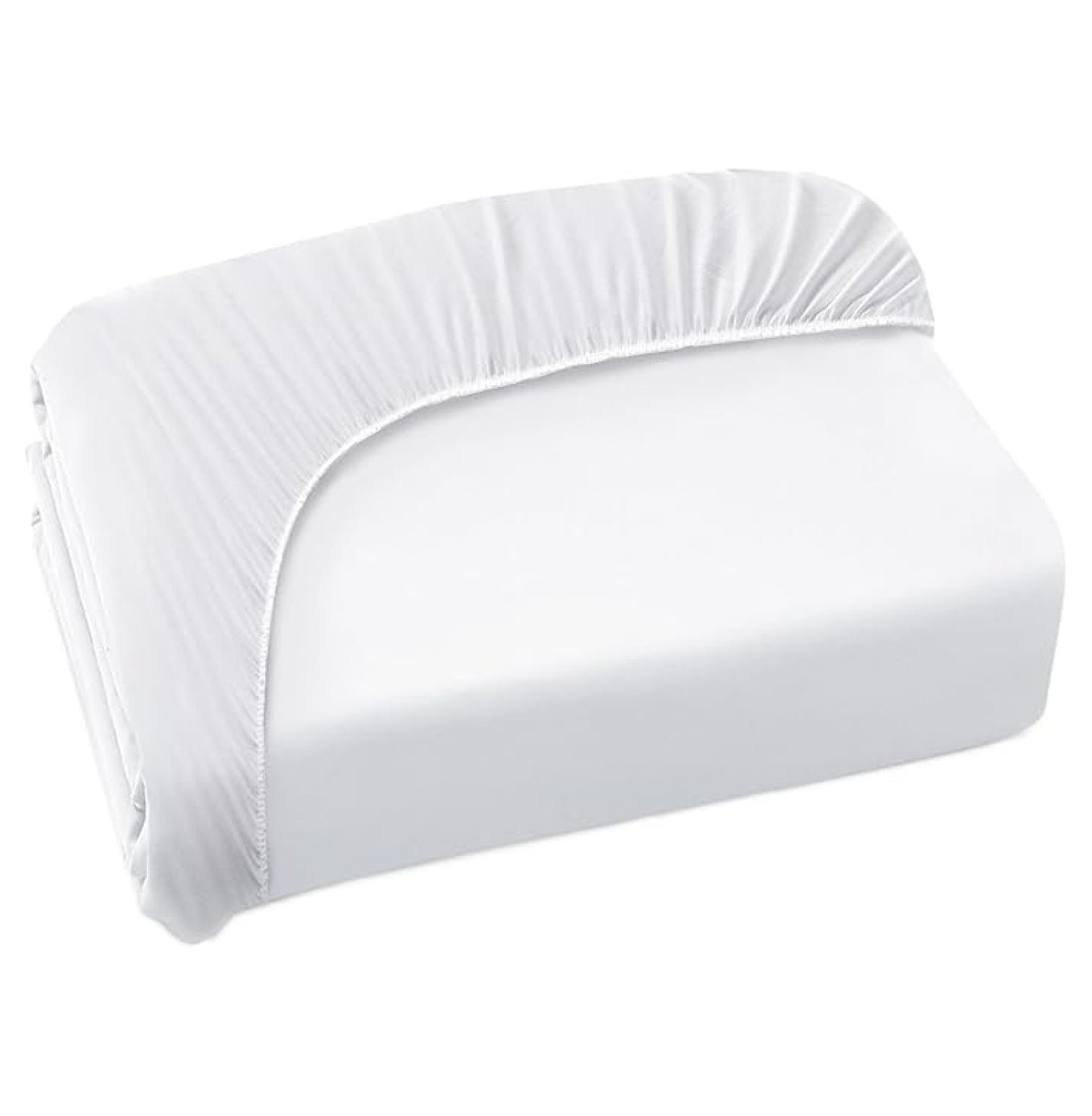 Twin Fitted Sheet - 12 Inch Pocket - White Jersey Knit - Twin XL Sheets ...