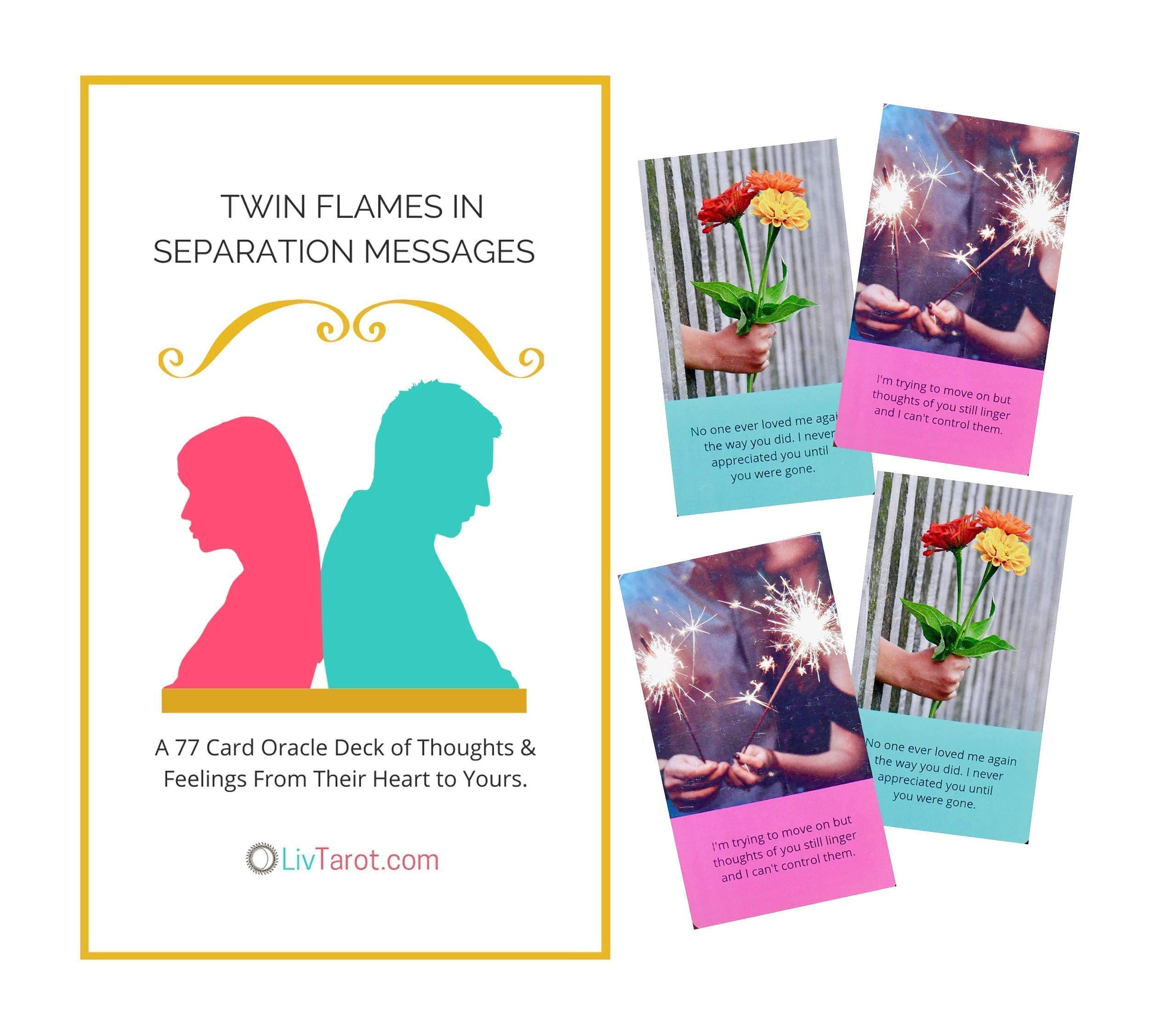 Twin Flames in Separation Oracle Deck. 77 Love Messages for Lovers with ...